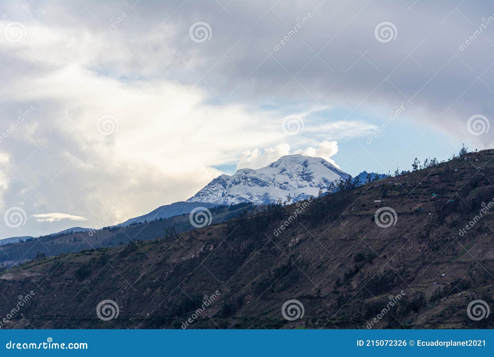 Prachtige Vulkaan in Het Andes - Gebergte Stock Foto - Image of mooi ...