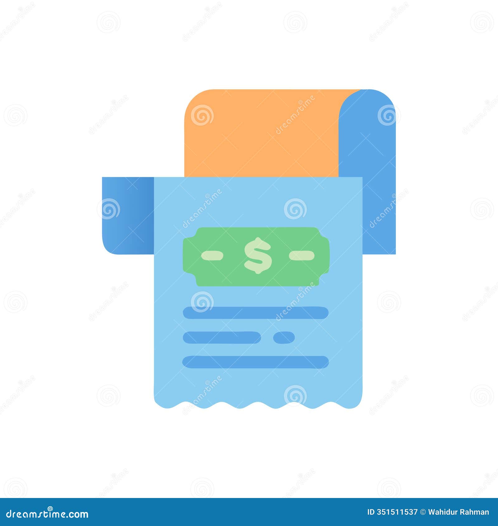 Practical Bill Separator Illustration Stock Illustration - Illustration ...