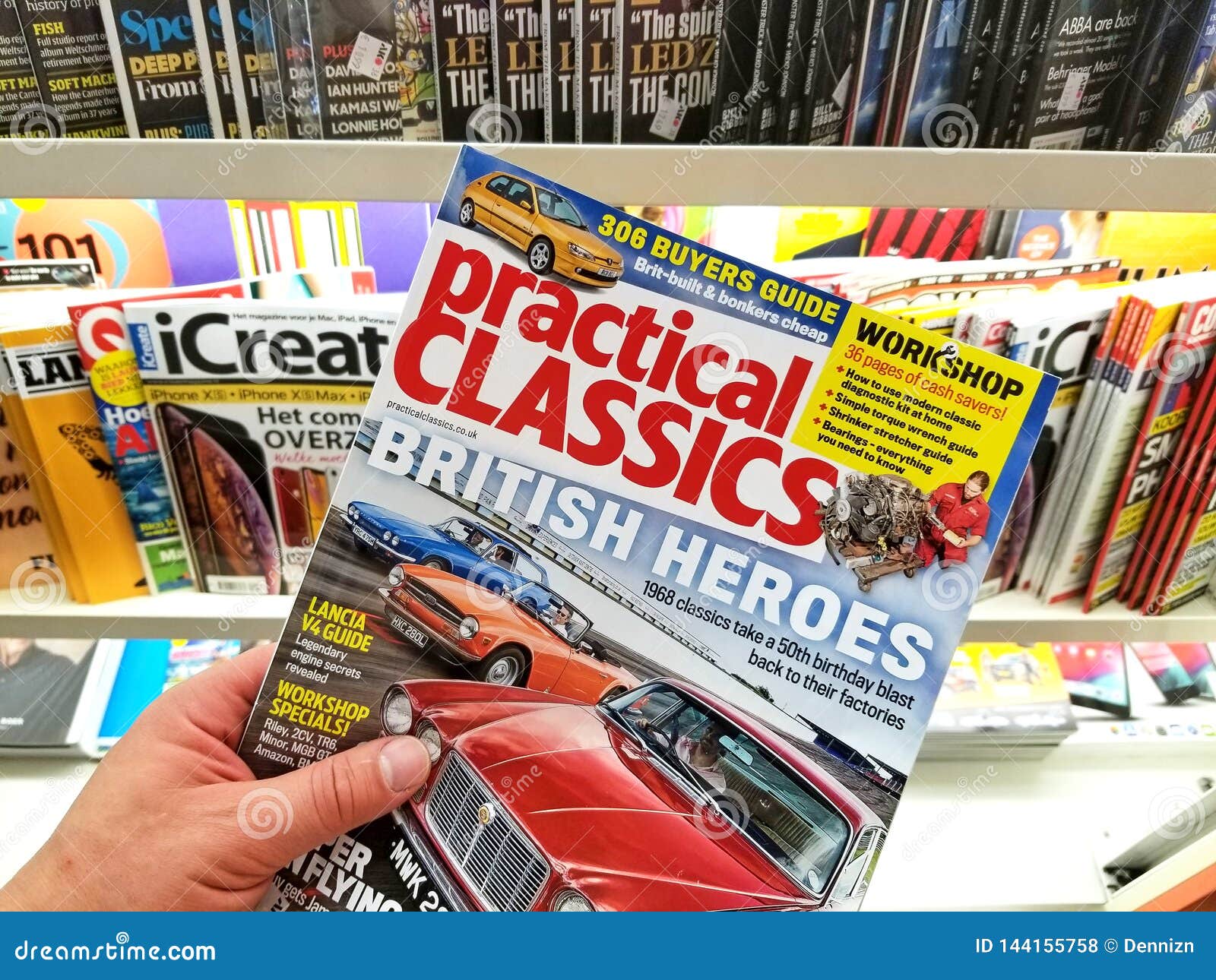 Practical Classics Magazine in a Hand Editorial Stock Photo - Image of ...