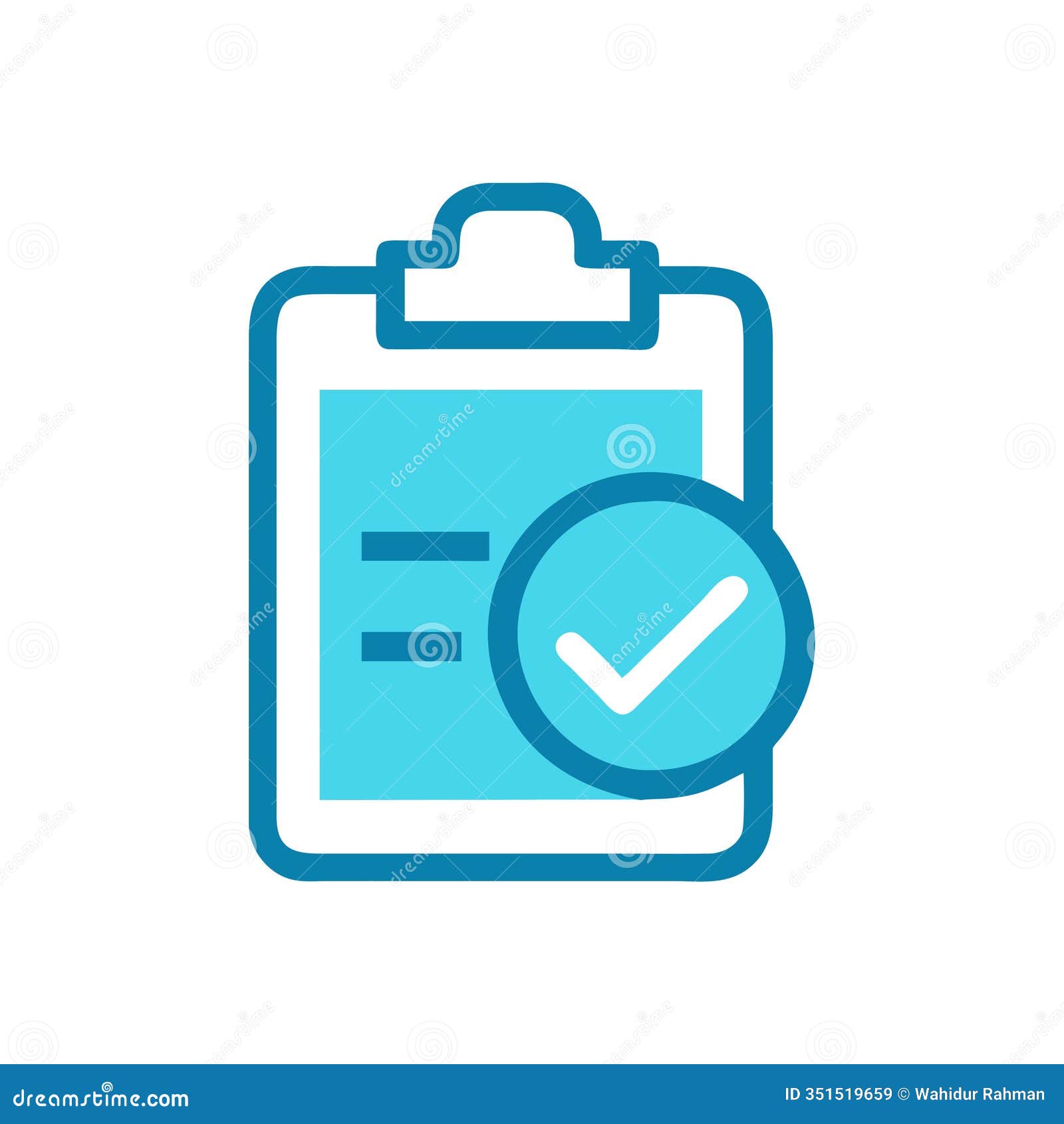 Clipboard With Checkmark Vector Illustration | CartoonDealer.com #19984128