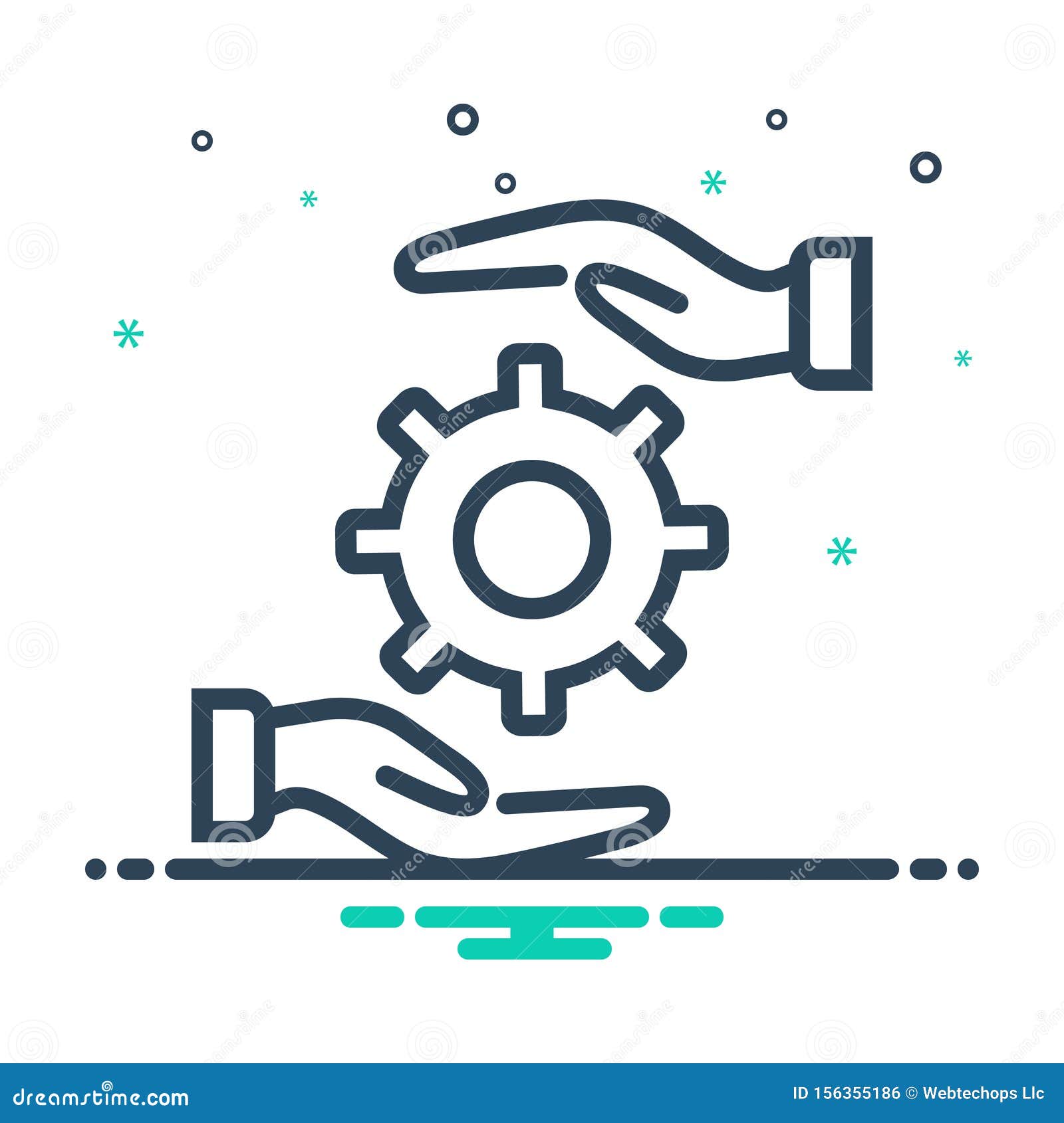 Black Mix Icon for Practical, Experience and Role Stock Vector ...