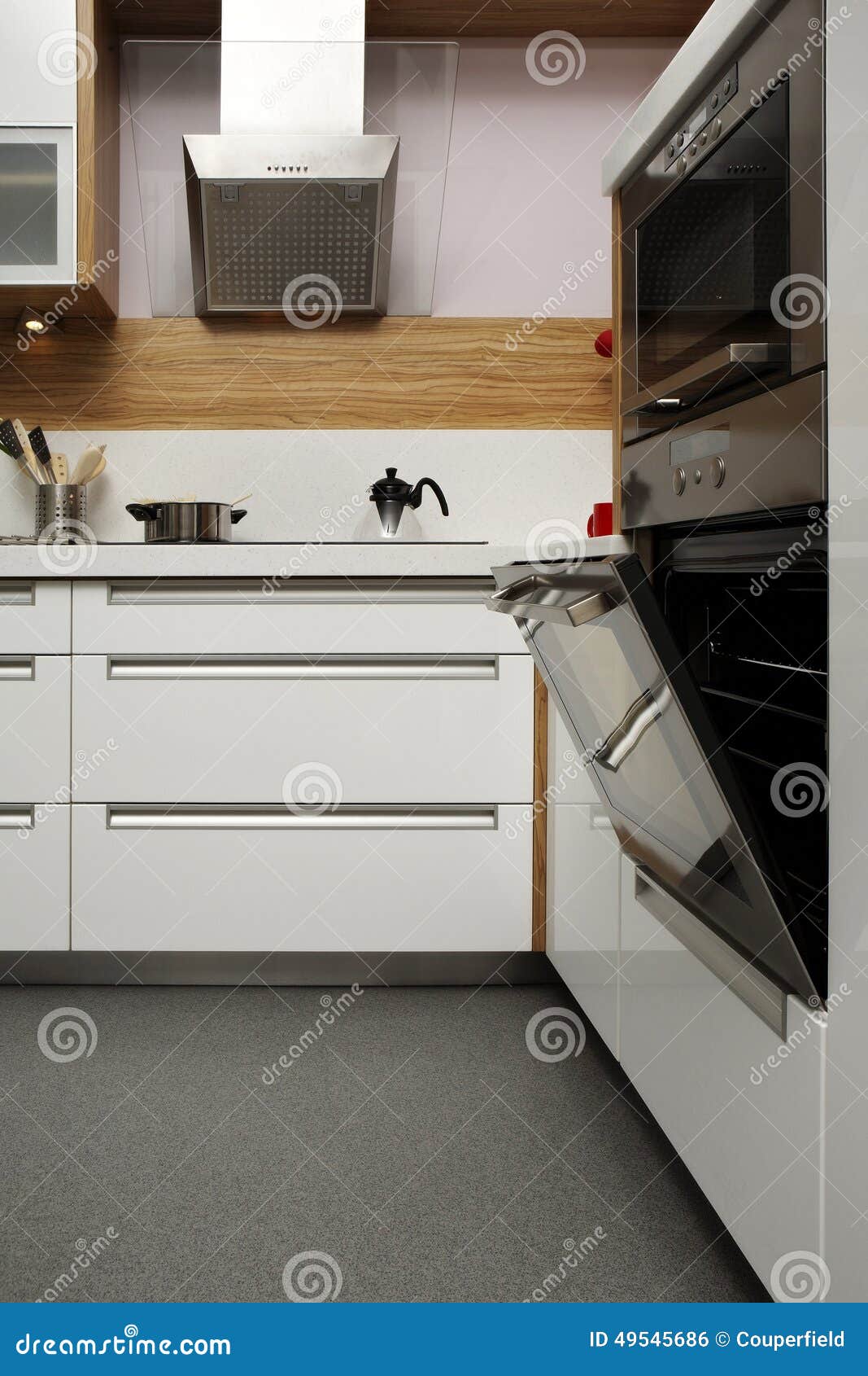 Practical kitchen stock photo. Image of comfortable, contemporary ...
