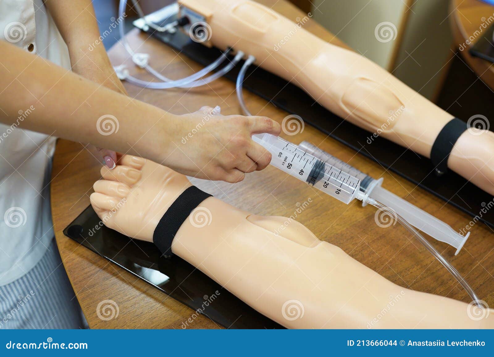 Practical Lesson In Medicine. Workshop Medical Lessons. Intramuscular ...