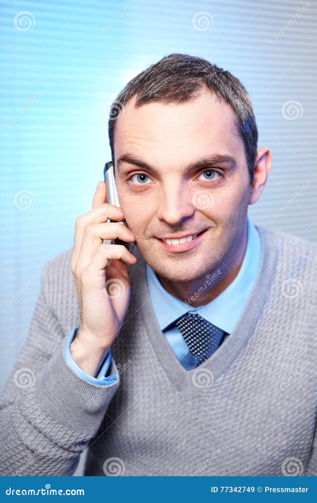Practical man stock image. Image of client, smiling, cell - 77342749