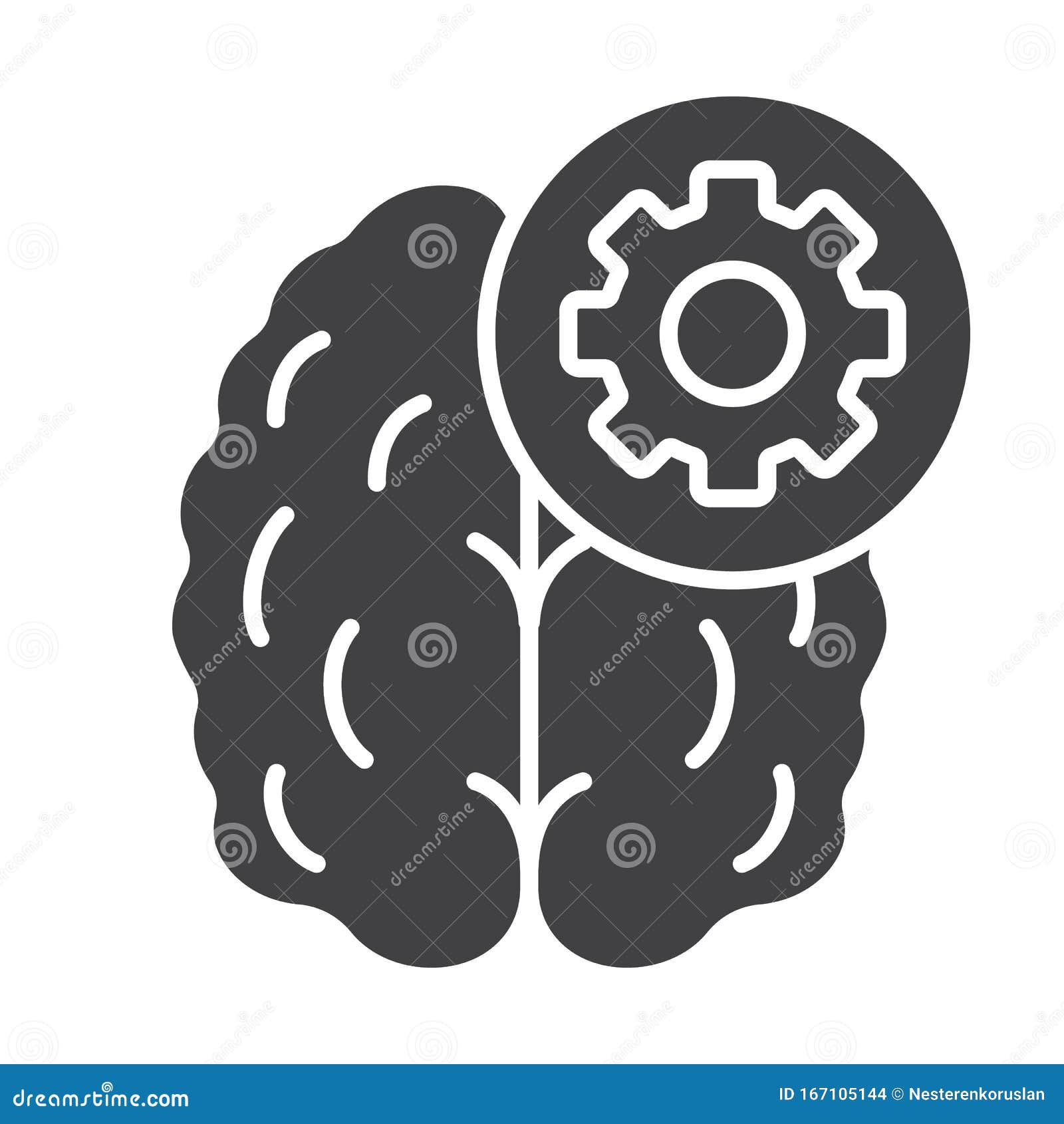Practical mind icon stock vector. Illustration of design - 167105144