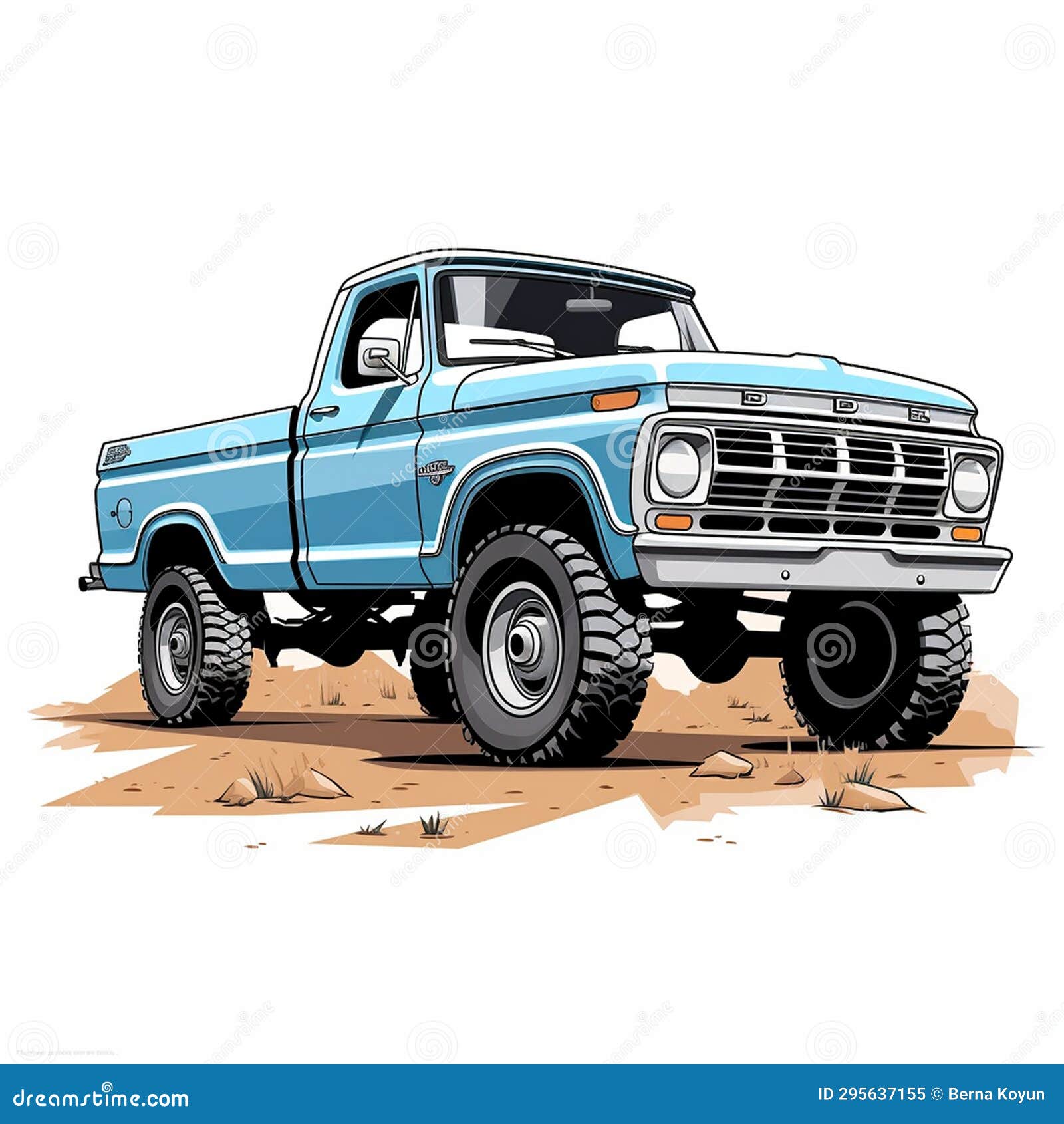Practical Pickup Truck Photo Stock Illustration - Illustration of f650, side: 295637155