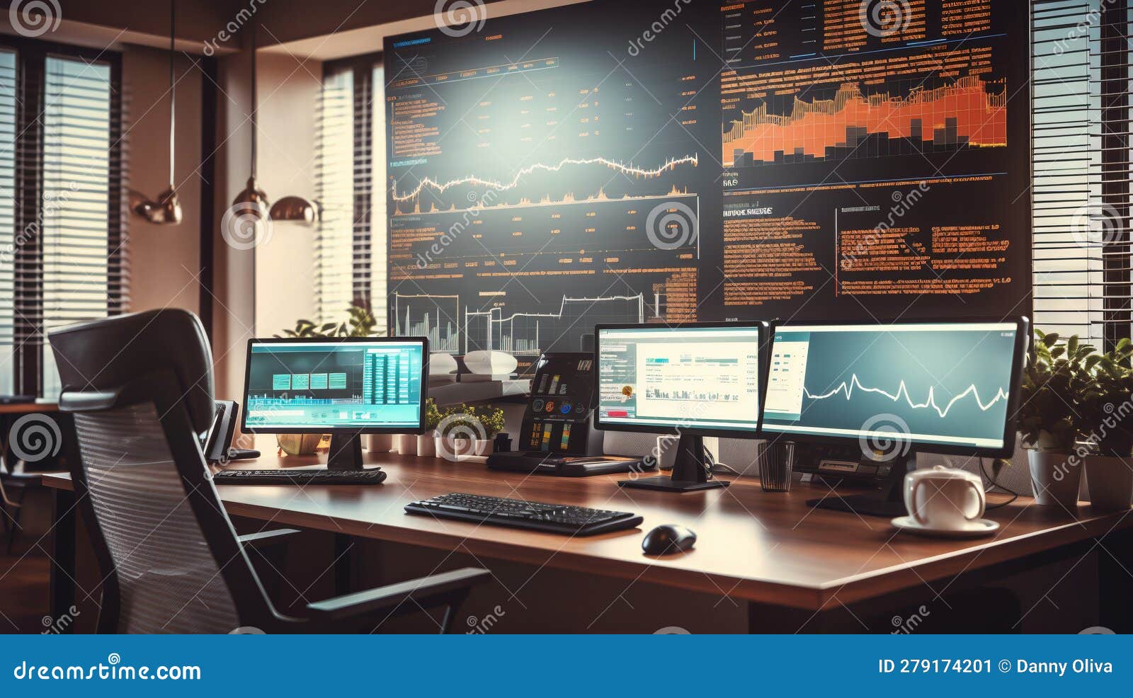 Practical Prowess: a Clean and Organized Office Space Stock ...