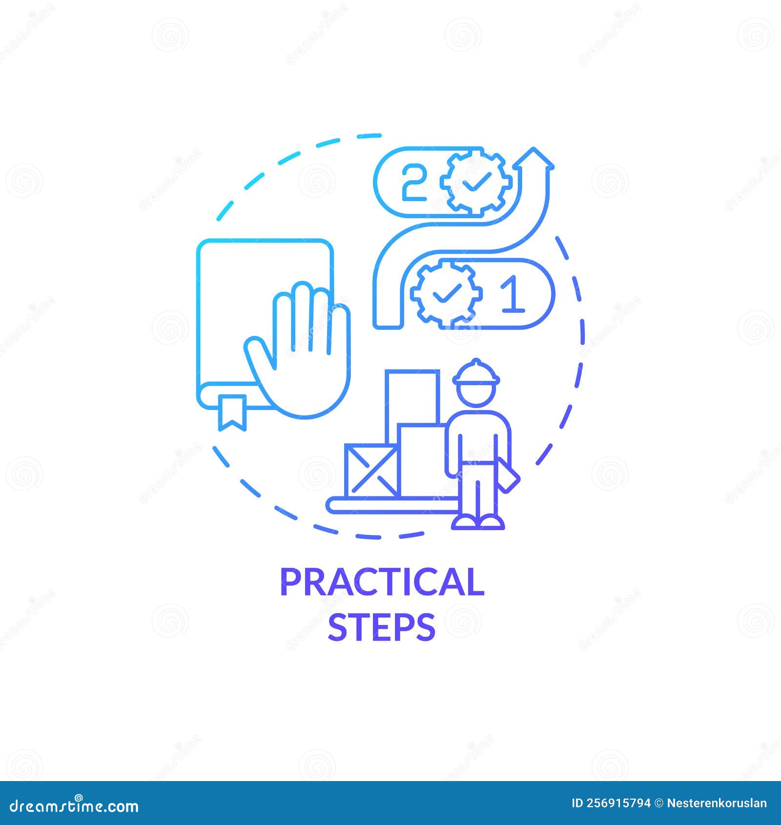 Practical Steps To Build Charisma Circle Infographic Template Vector ...