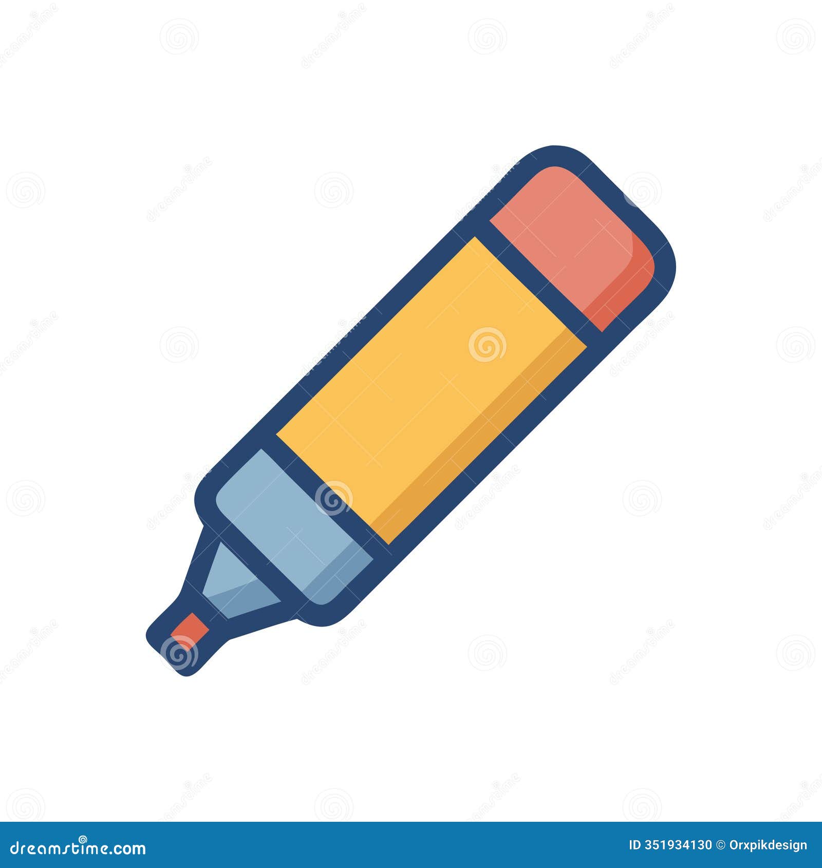 Practical Color Marker Tool Concept Icon Stock Vector - Illustration of ...