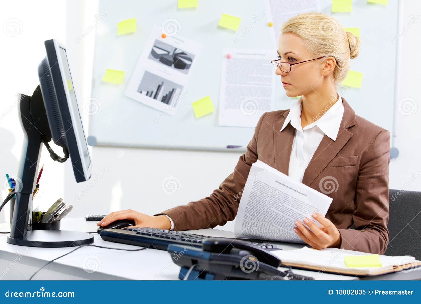 Practical woman stock image. Image of corporate, people - 18002805
