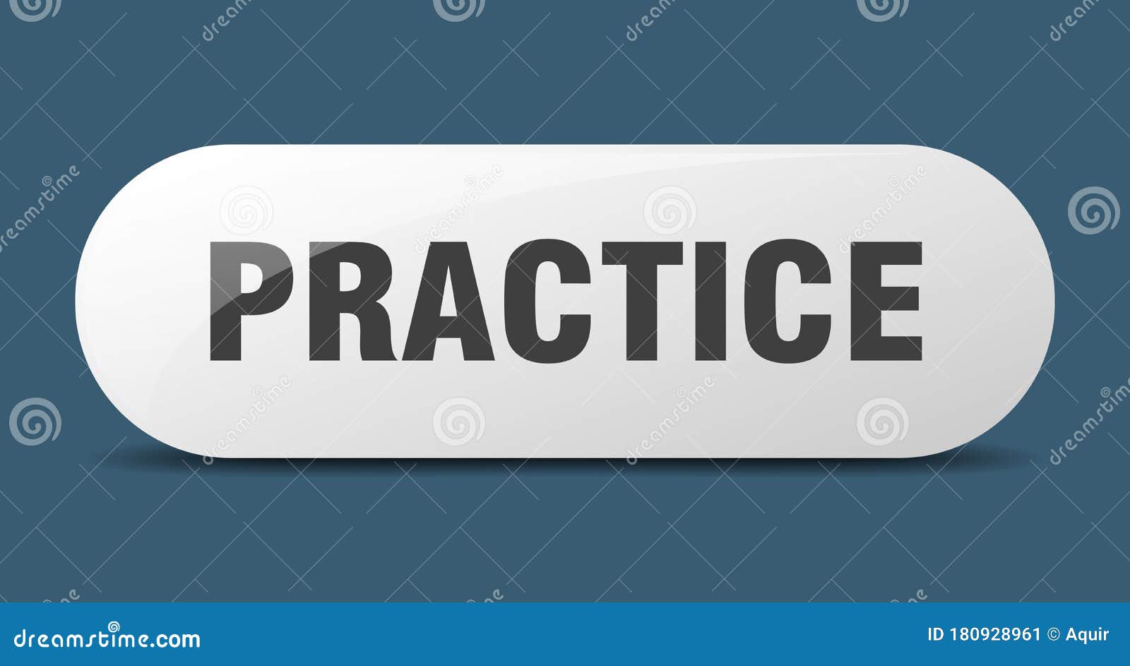 Practice Button. Practice Sign. Key. Push Button Stock Vector ...