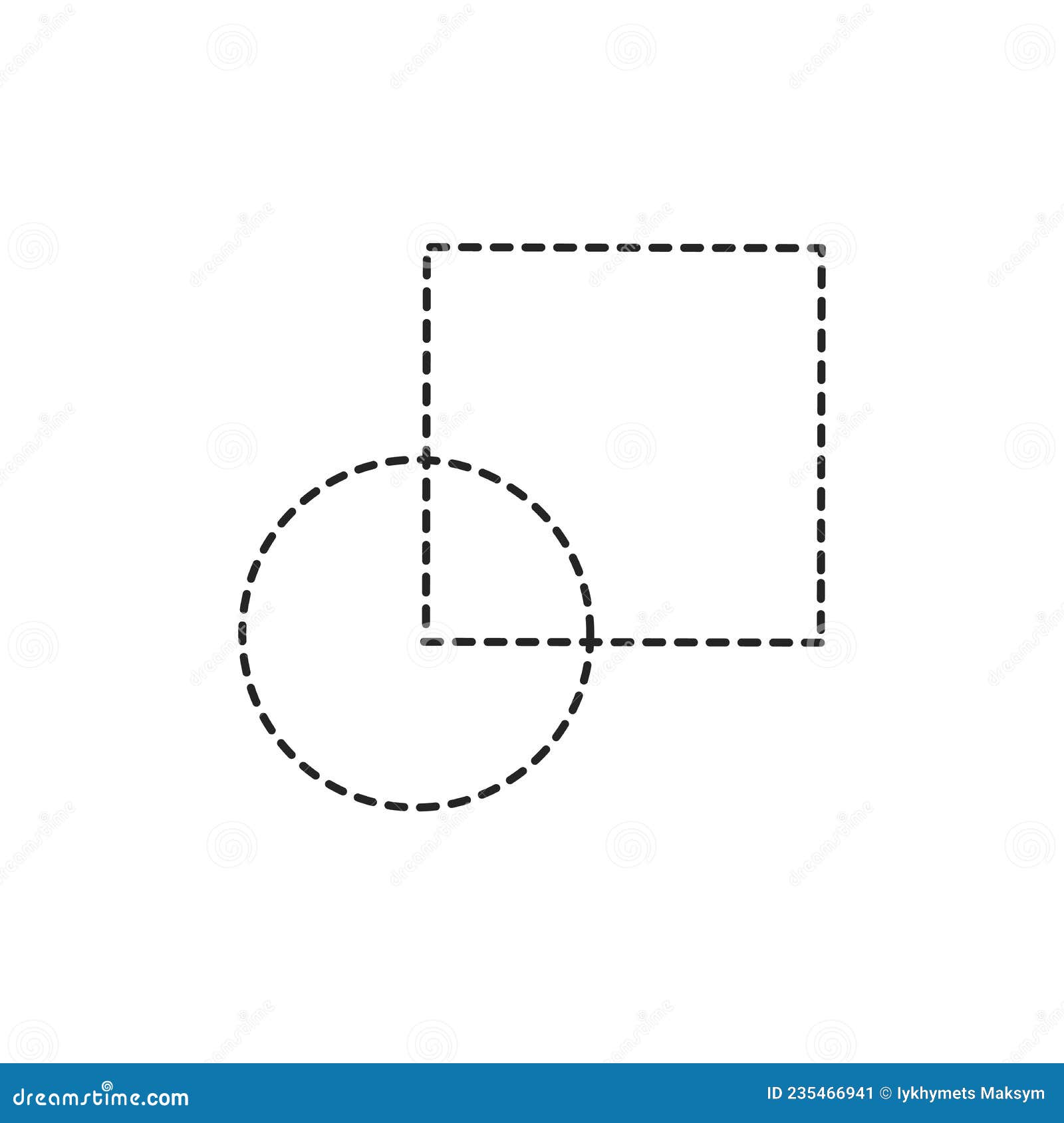 Practice Drawing by Dashed Line. Preschool Worksheet for Practicing ...