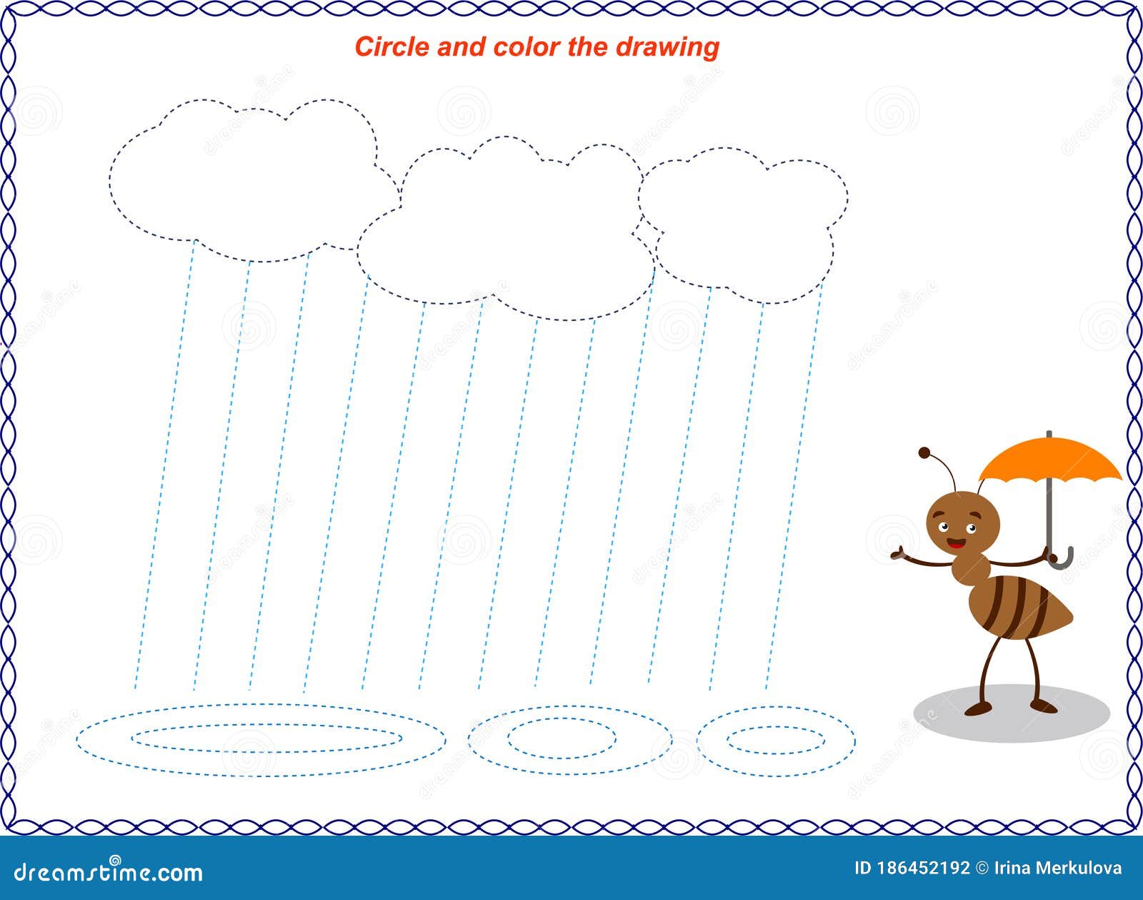 Practice Drawing Straight Lines. Stock Illustration - Illustration of ...