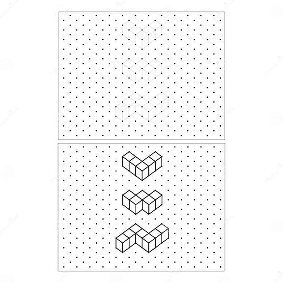 Practice Exercise: Draw an Isometric Cube on Each of these Shapes Using ...