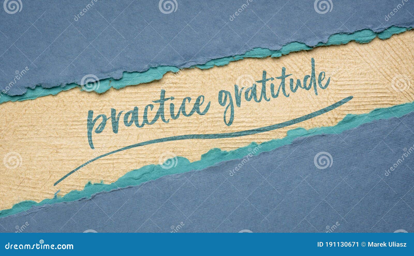 Practice Gratitude Inspirational Note Stock Image - Image of banner ...