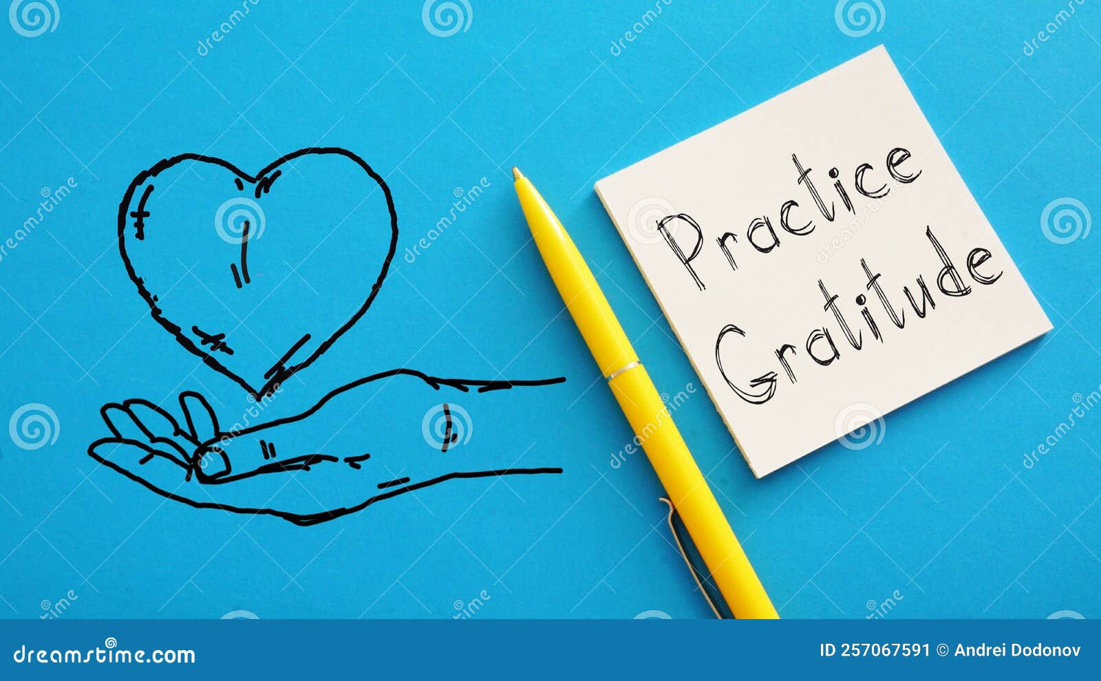 Practice Gratitude is Shown Using the Text Stock Image - Image of ...