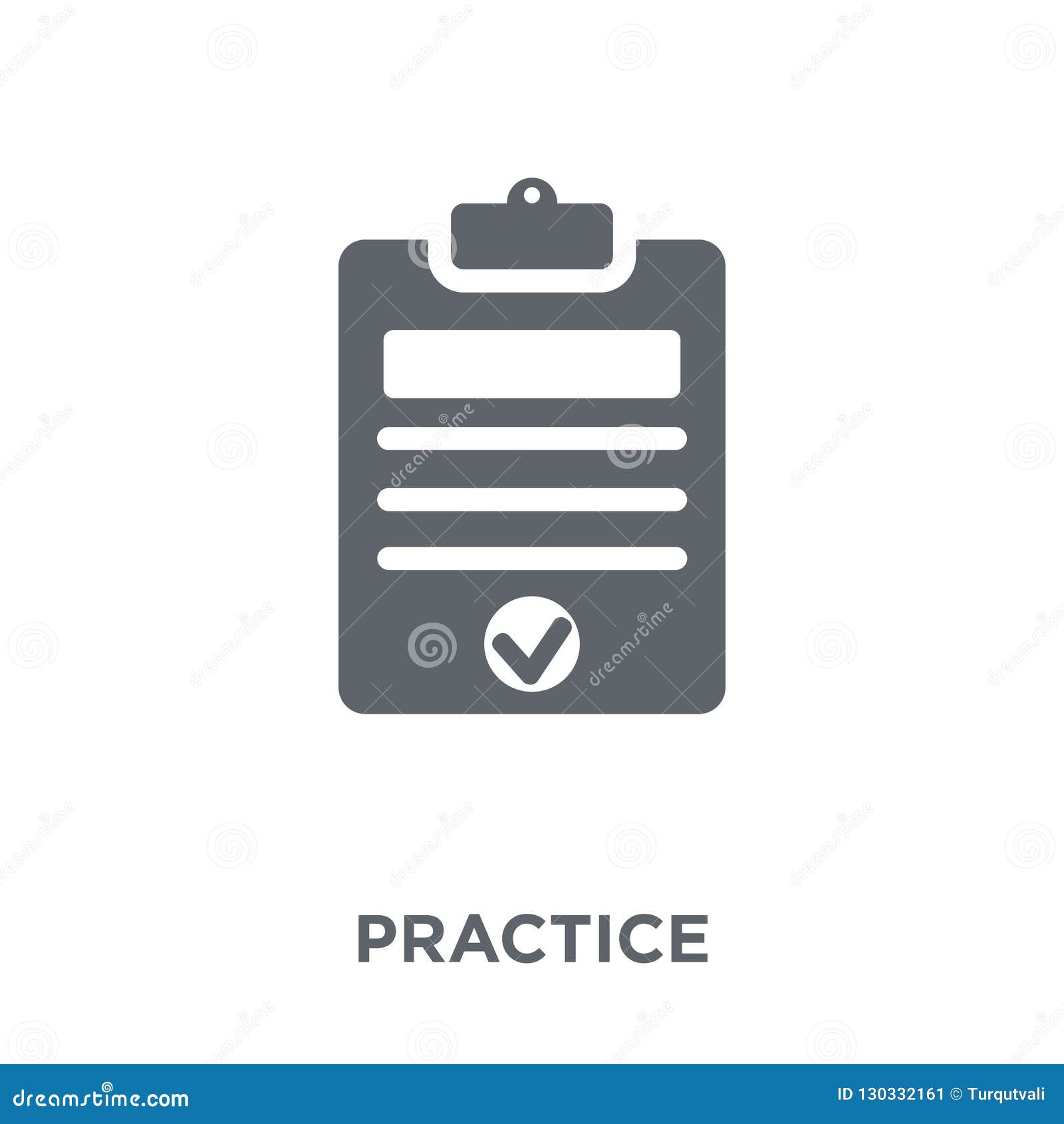 Practice Icon from Productivity Collection. Stock Vector - Illustration ...