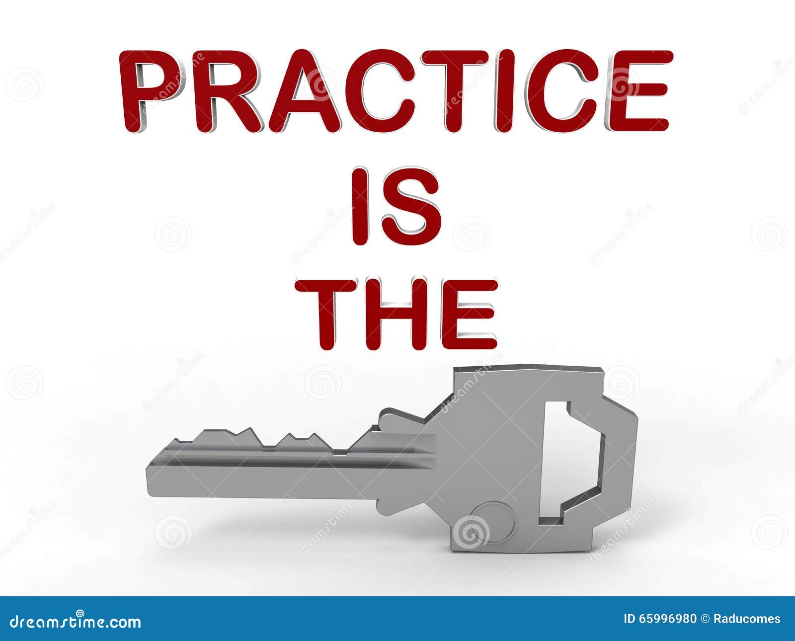 Practice is the Key Concept Stock Illustration - Illustration of ...