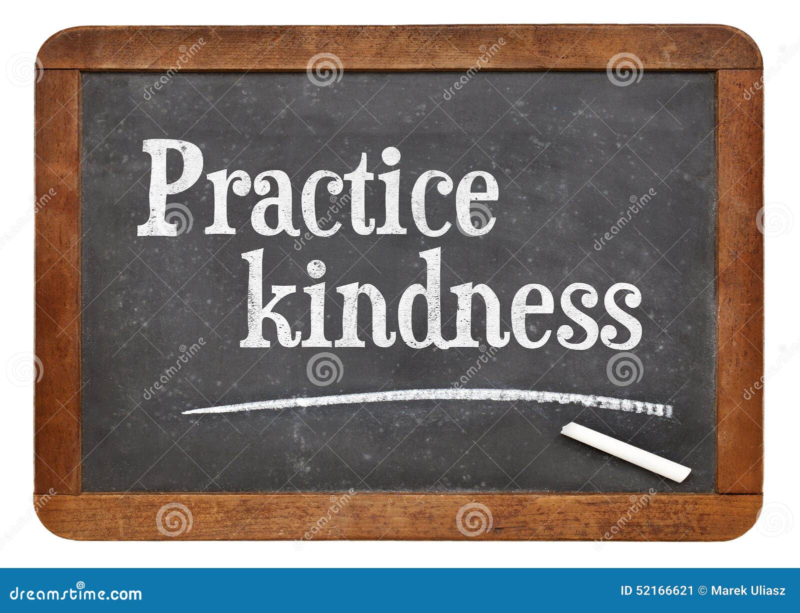 Practice Kindness on Blackboard Stock Image - Image of inspiration ...
