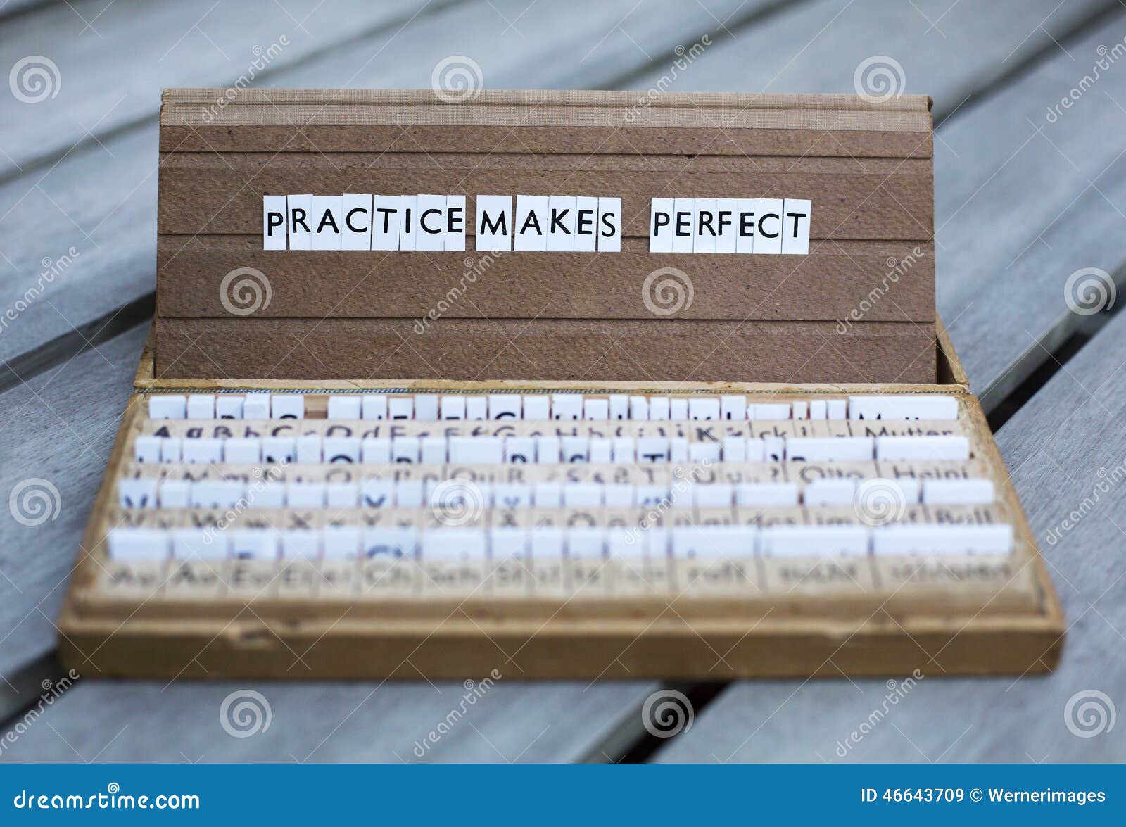 Practice makes perfect stock image. Image of learning - 46643709