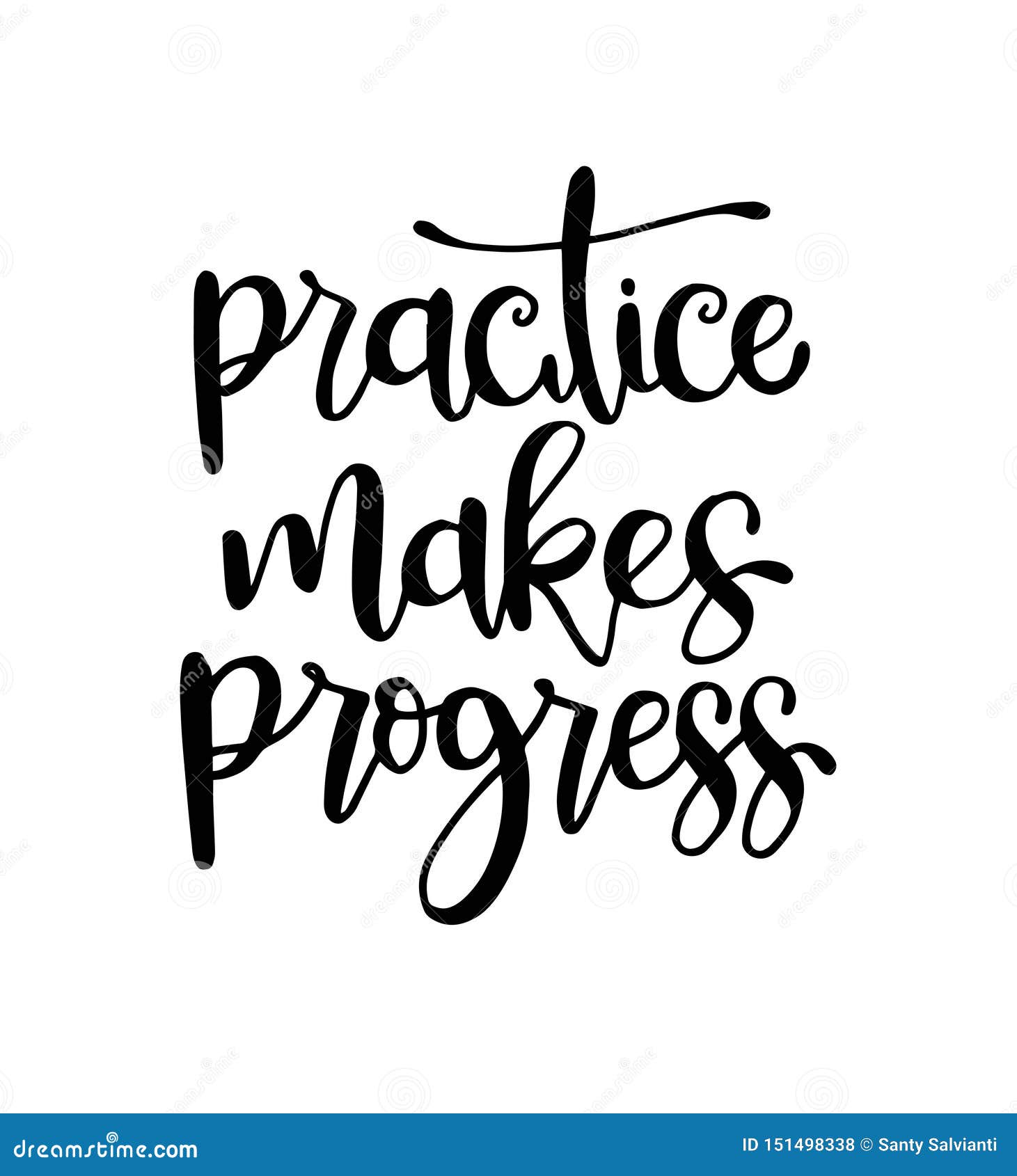 Practice Makes Perfect Cartoon Vector | CartoonDealer.com #104417745