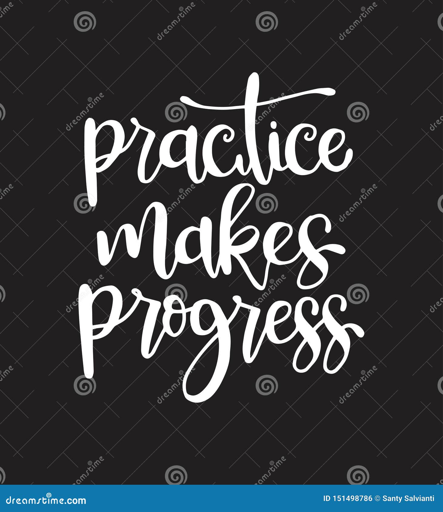 Practice Makes Perfect Cartoon Vector | CartoonDealer.com #104417745