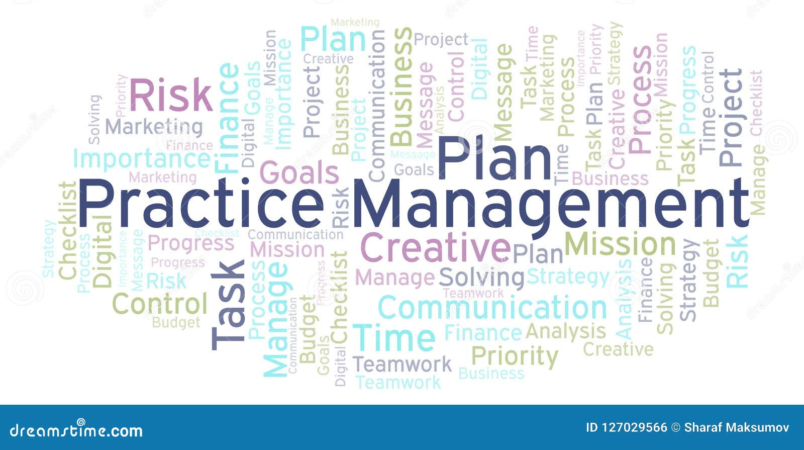 Practice Management Word Cloud, Made with Text only. Stock Illustration ...