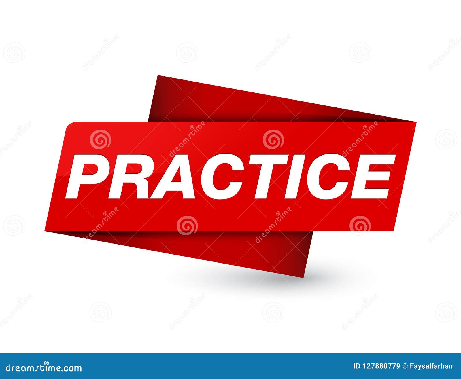 Practice Premium Red Tag Sign Stock Illustration - Illustration of ...
