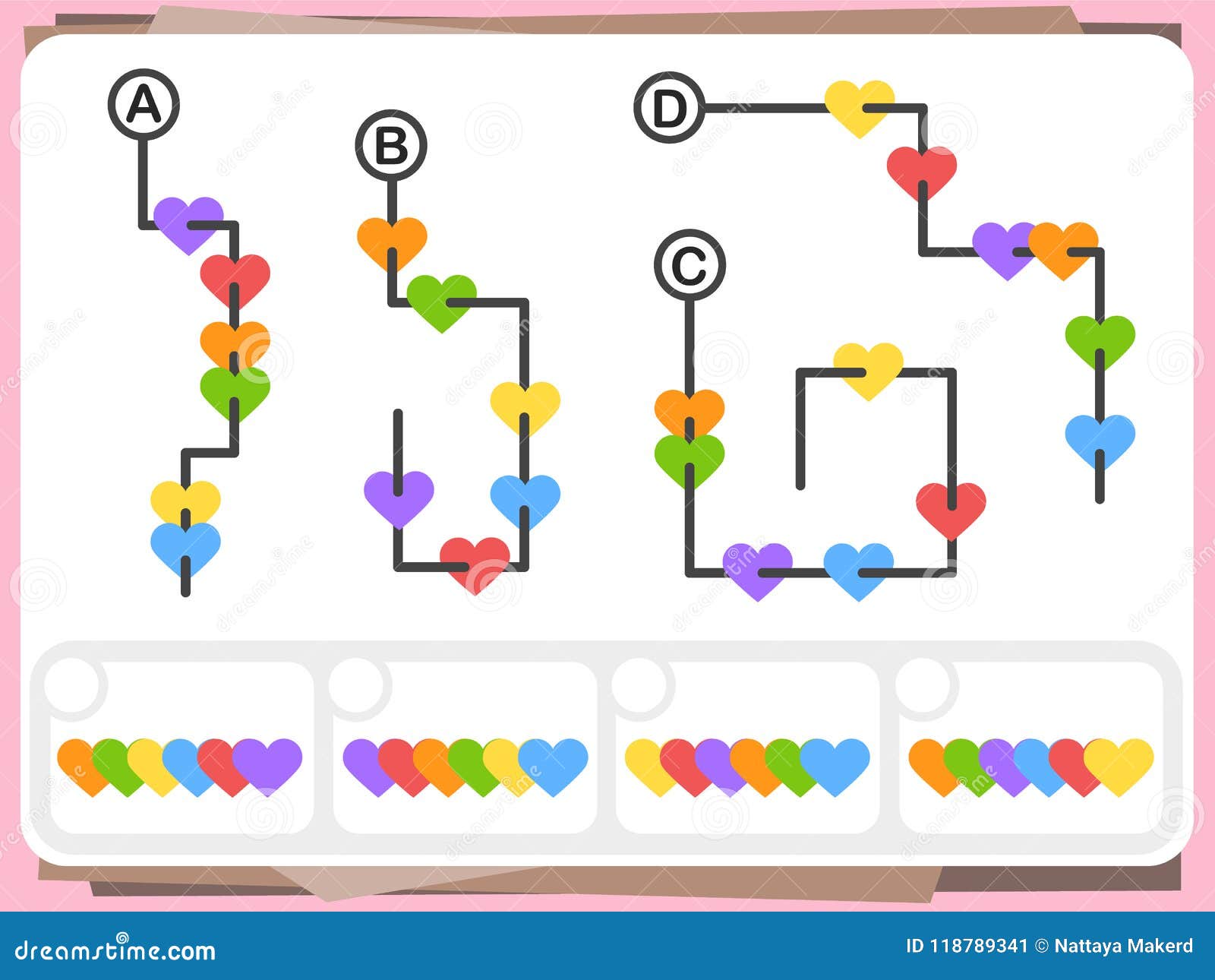 Practice Questions Worksheet For Education And IQ Test Cartoon Vector ...
