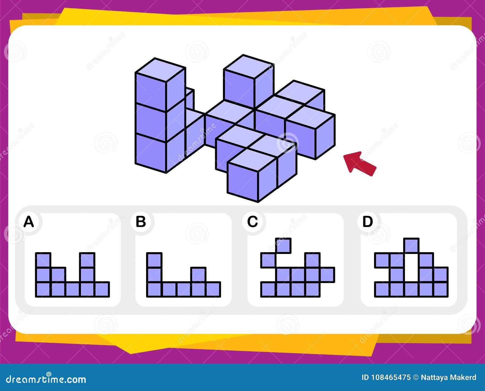 Practice Questions Worksheet For Education And IQ Test Cartoon Vector ...