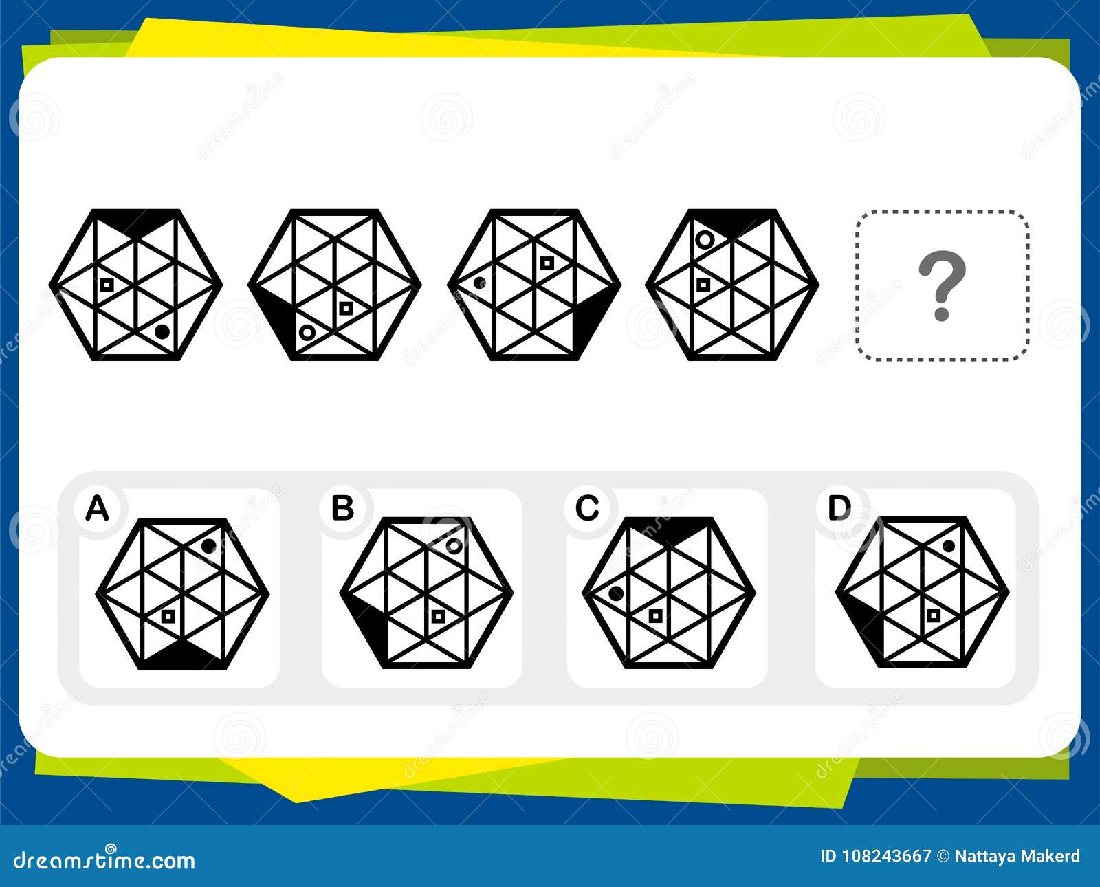 Practice Questions Worksheet for Education and IQ Test Stock Vector ...