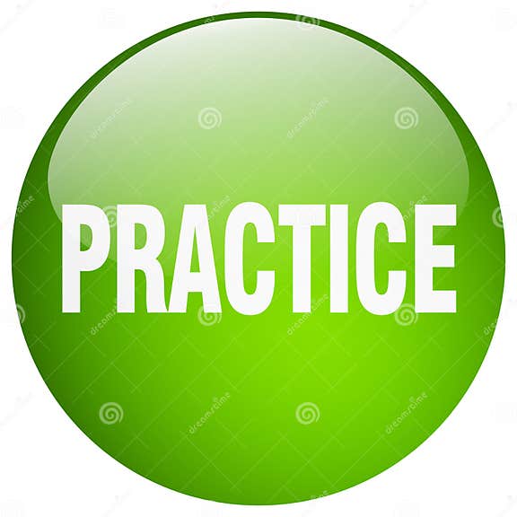 Practice button stock vector. Illustration of graphic - 122713403