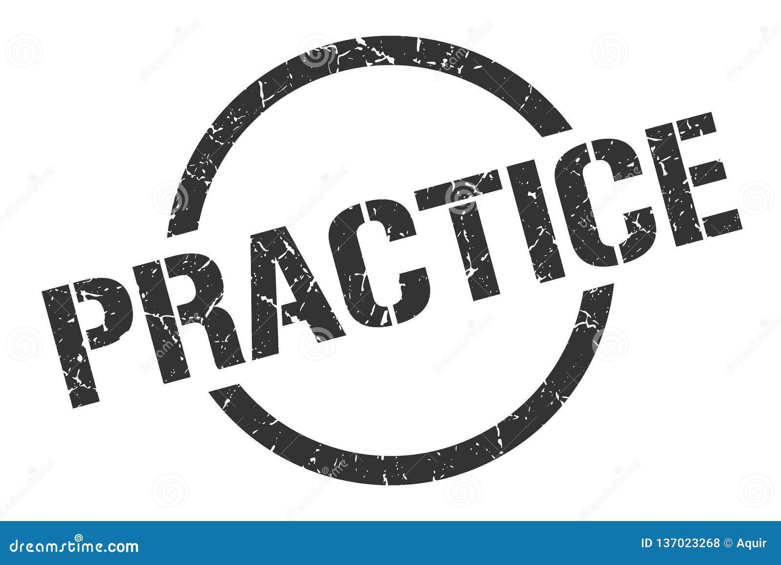 Practice stamp stock vector. Illustration of circle - 137023268
