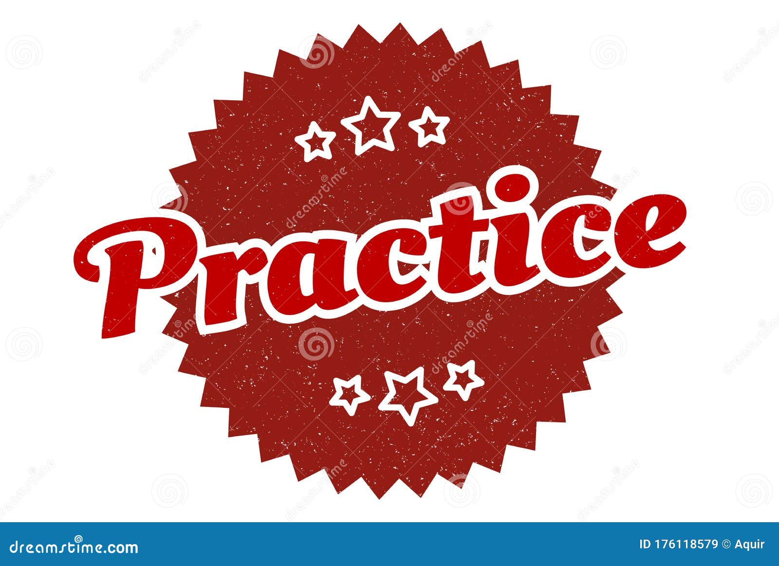 Practice Sign. Practice Vintage Retro Label Stock Vector - Illustration ...