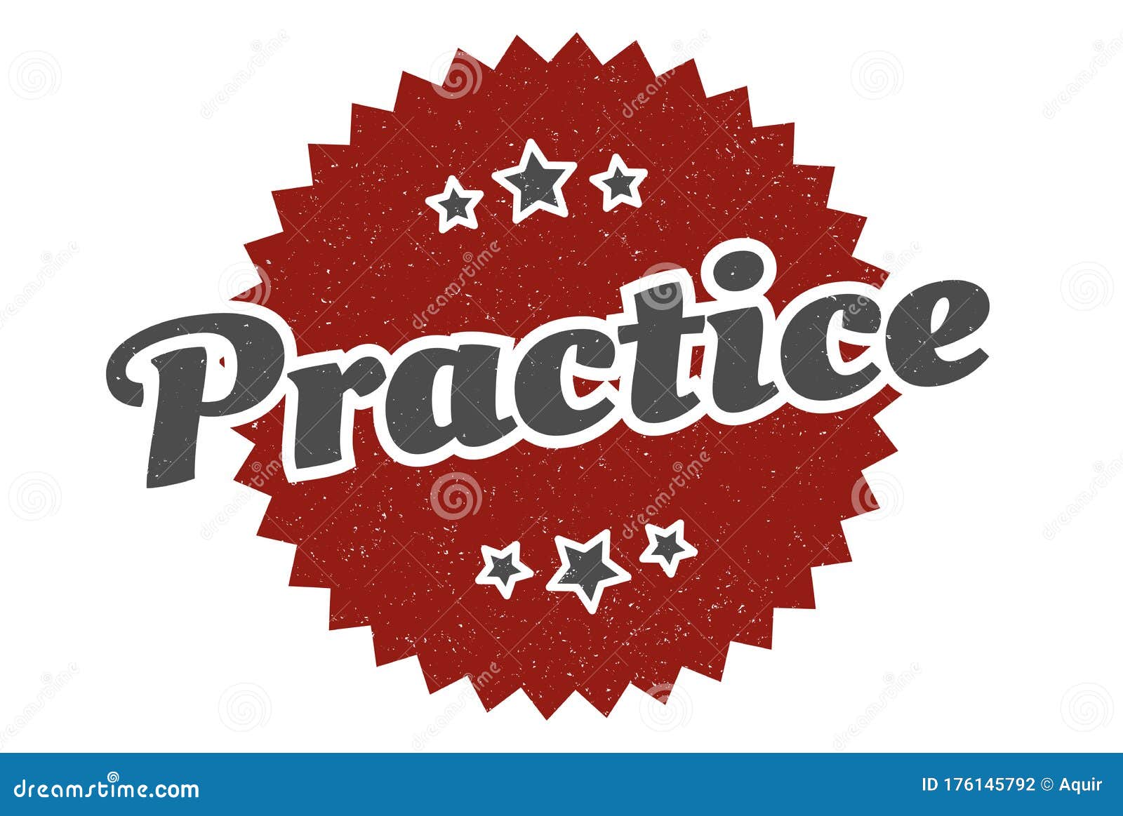 Practice Sign. Practice Vintage Retro Label Stock Vector - Illustration ...
