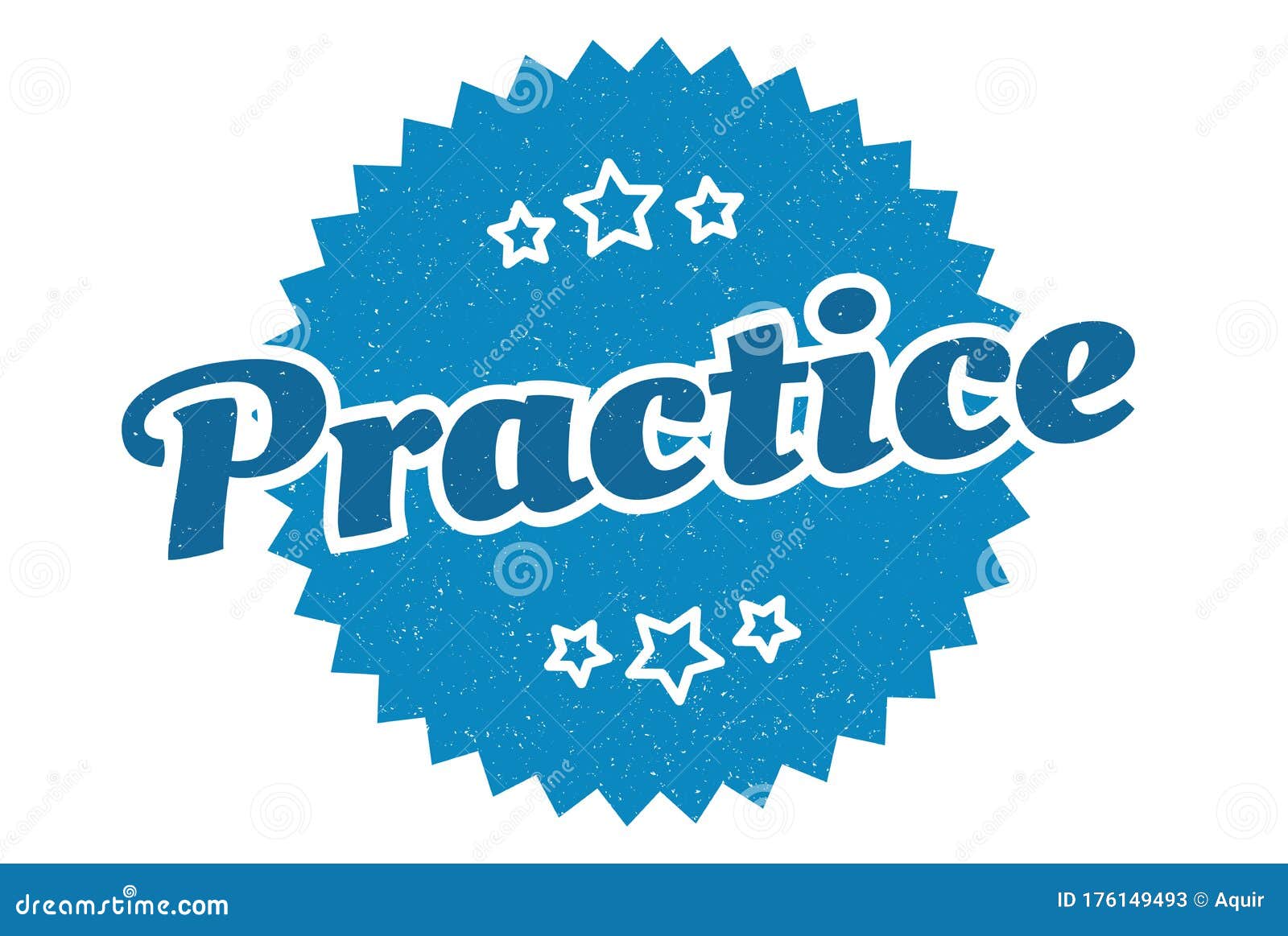 Practice Sign. Practice Vintage Retro Label Stock Vector - Illustration ...