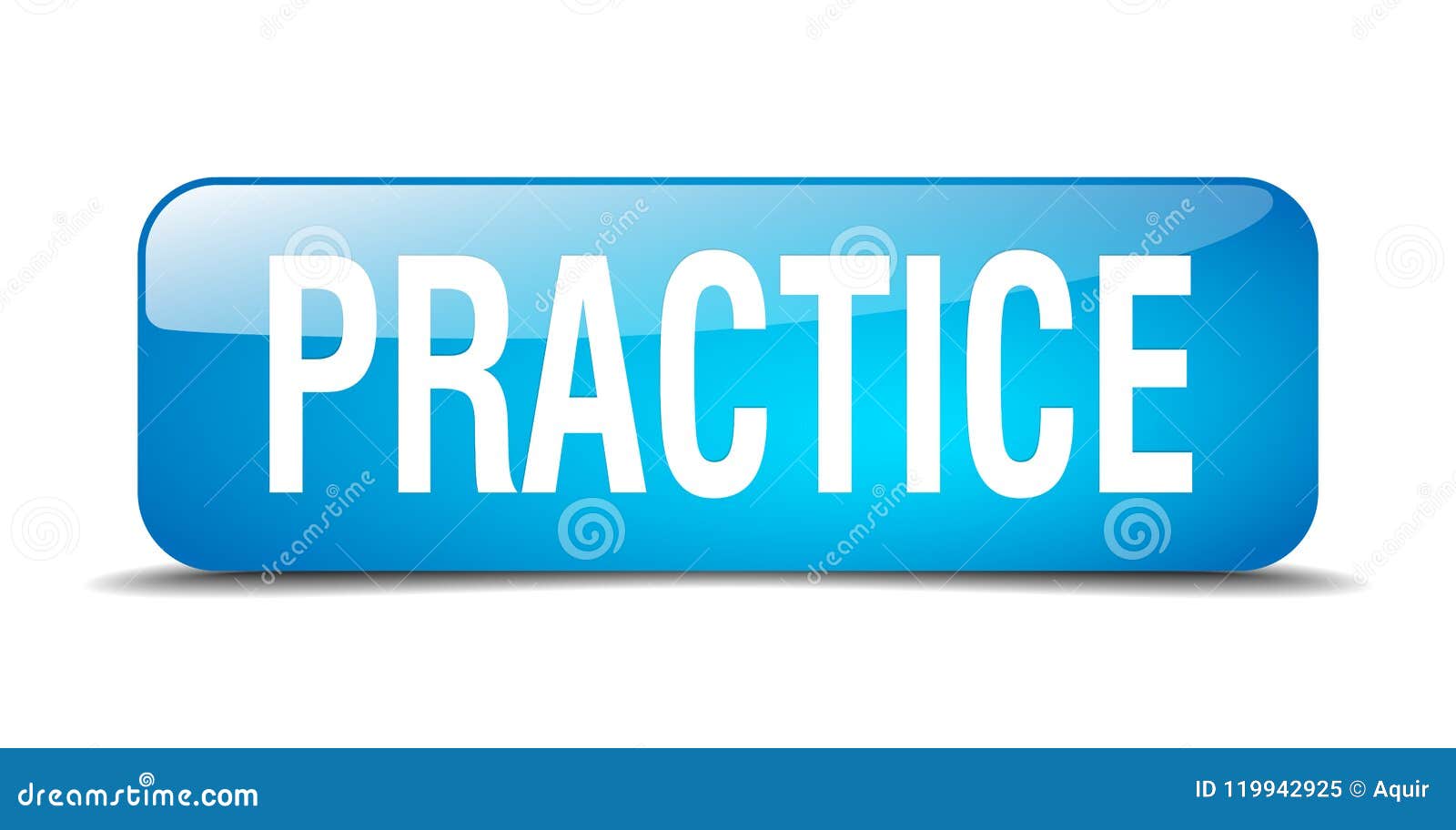 Practice button stock vector. Illustration of shiny - 119942925