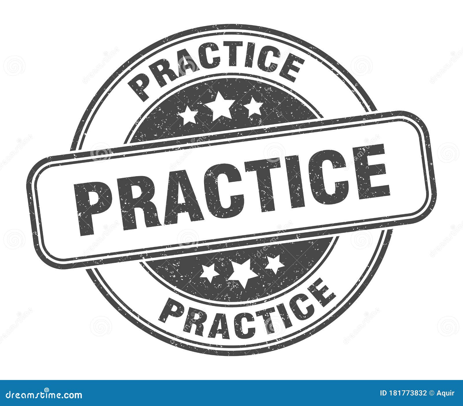 Practice Stamp. Practice Round Grunge Sign Stock Vector - Illustration ...