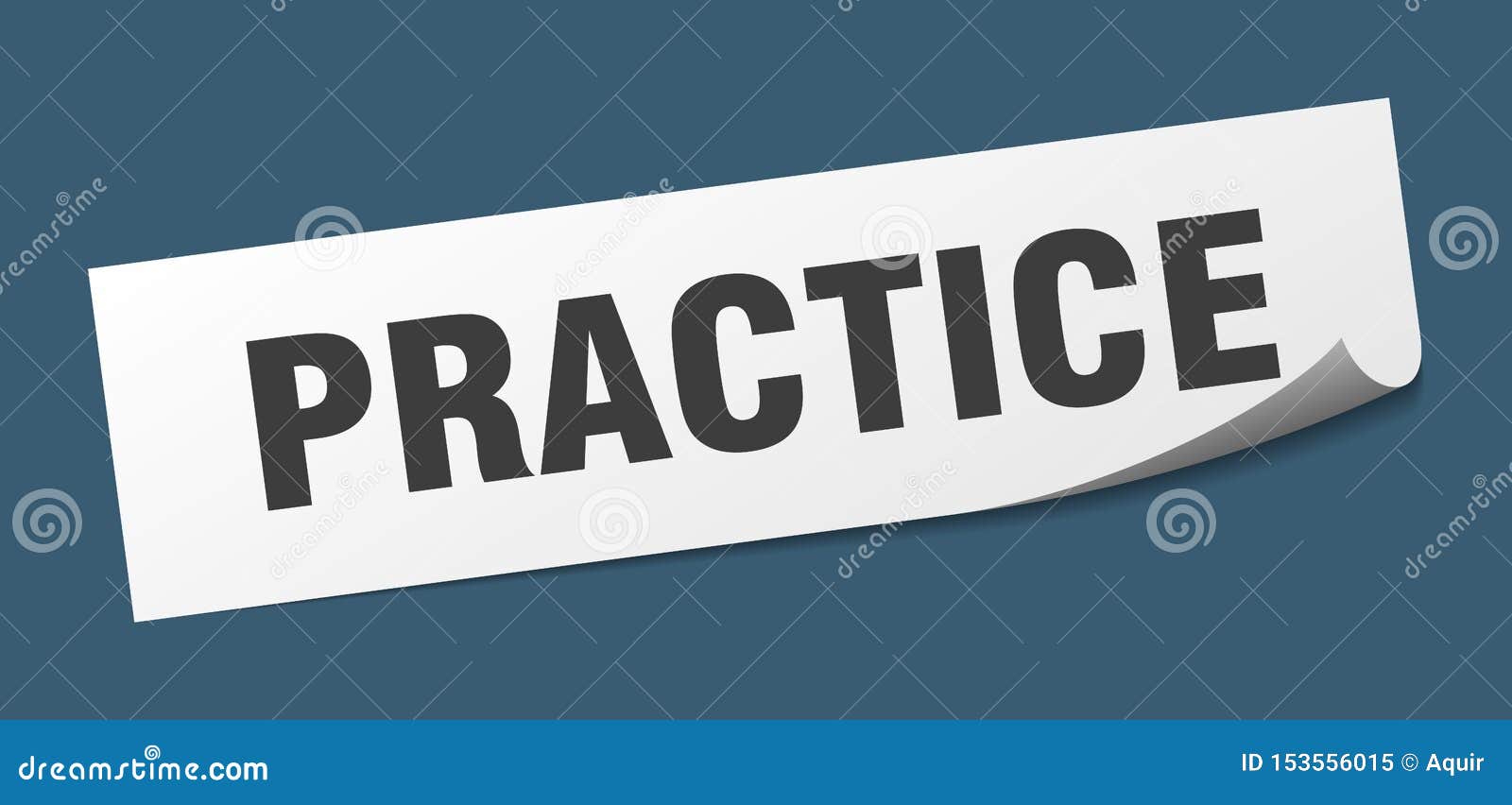 Practice sticker. stock vector. Illustration of element - 153556015