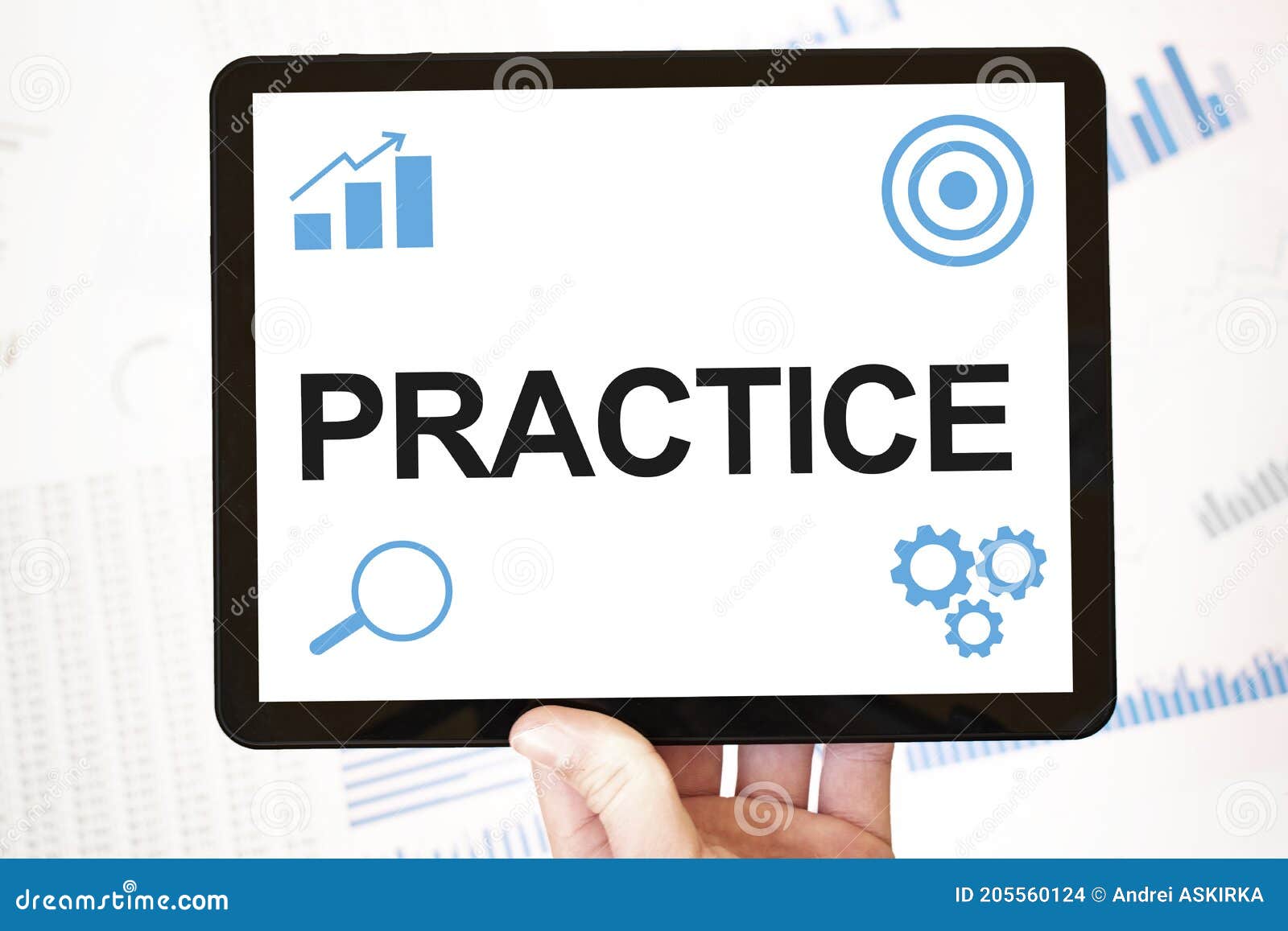 PRACTICE. Strategy Technology Business Webpage Concept Stock Photo ...