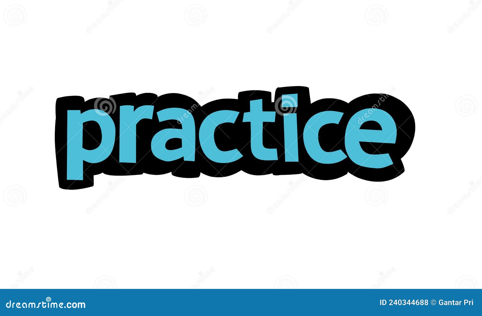PRACTICE Background Writing Vector Design Stock Vector - Illustration ...