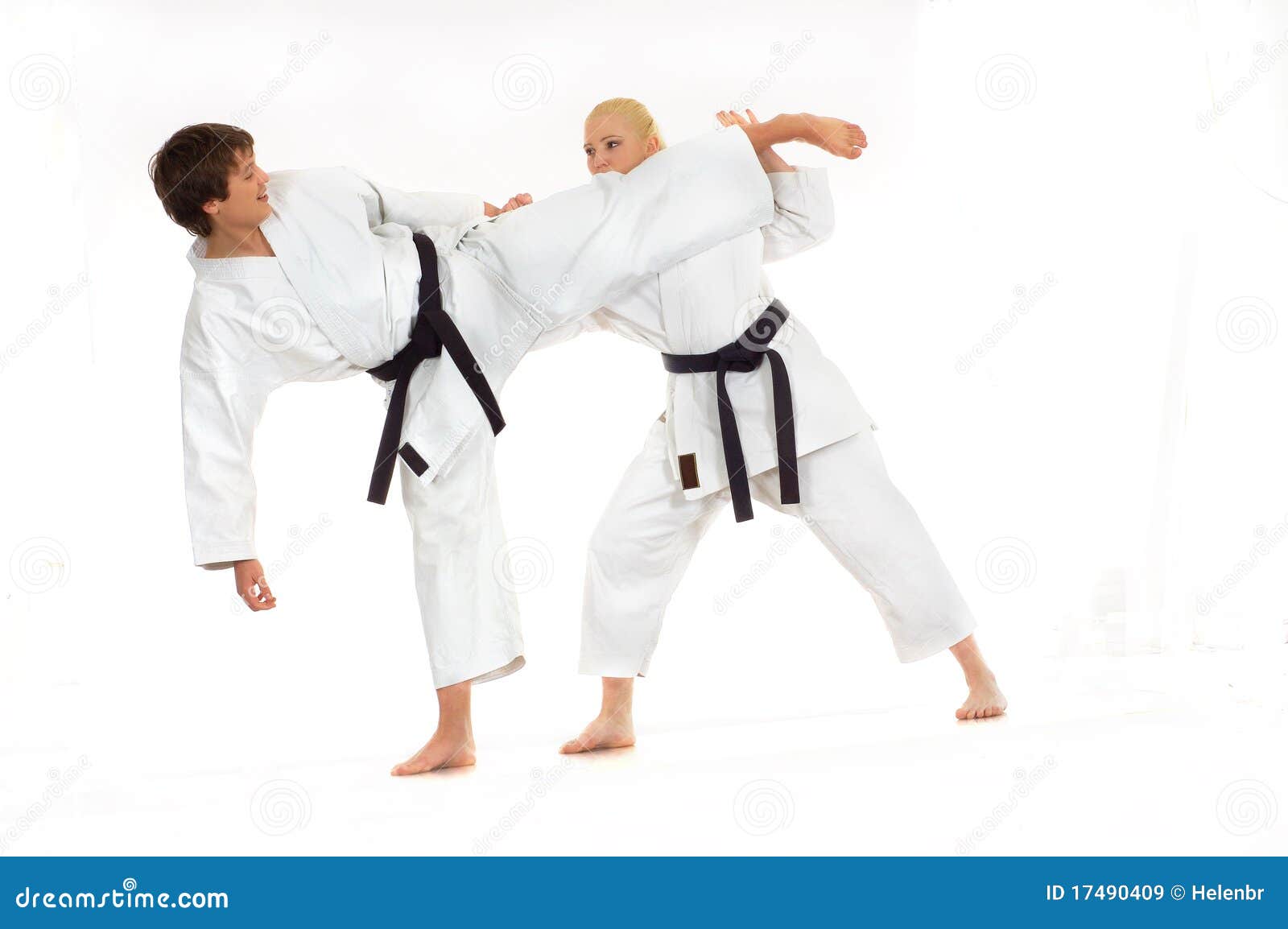 Practicing Karate stock image. Image of japanese, healthy - 17490409