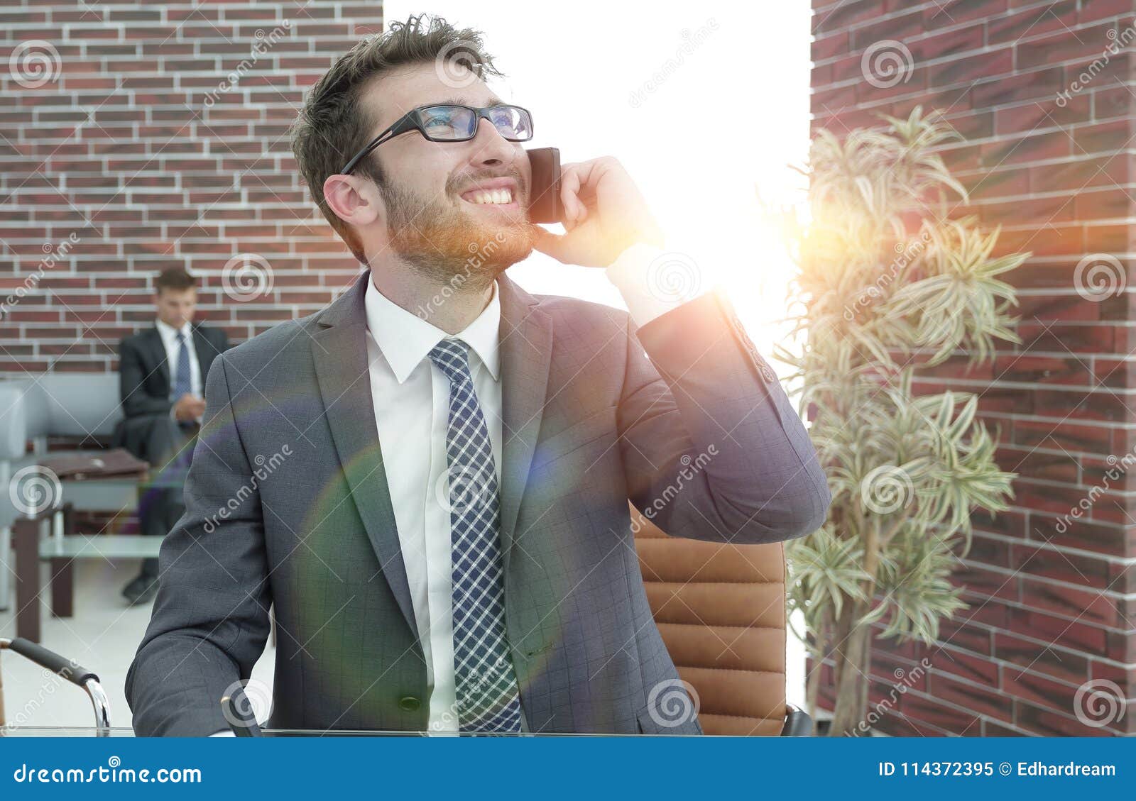 Lawyer Talking To a Client on the Smartphone Stock Image - Image of ...