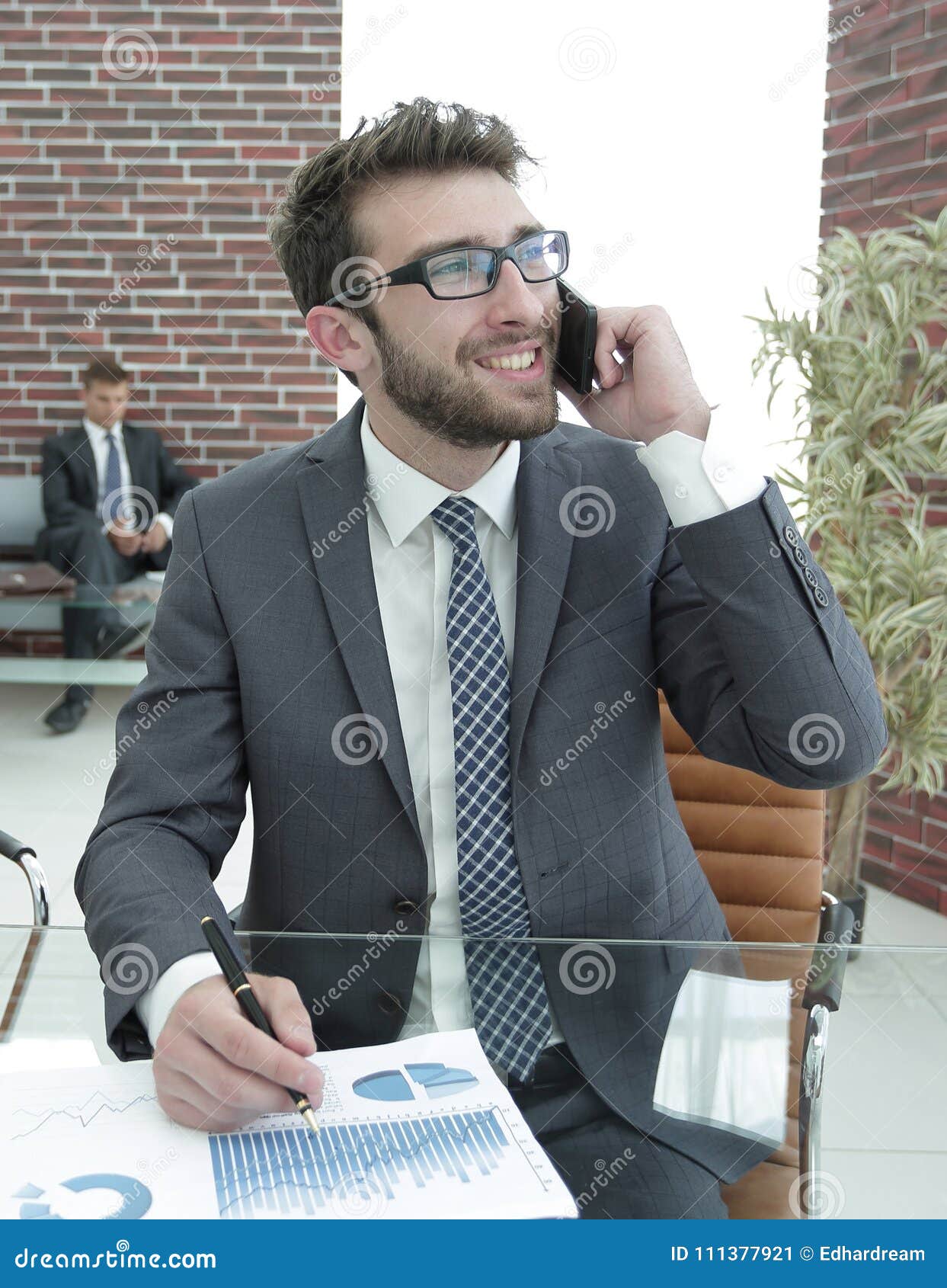 Lawyer Talking To a Client on the Smartphone Stock Image - Image of ...
