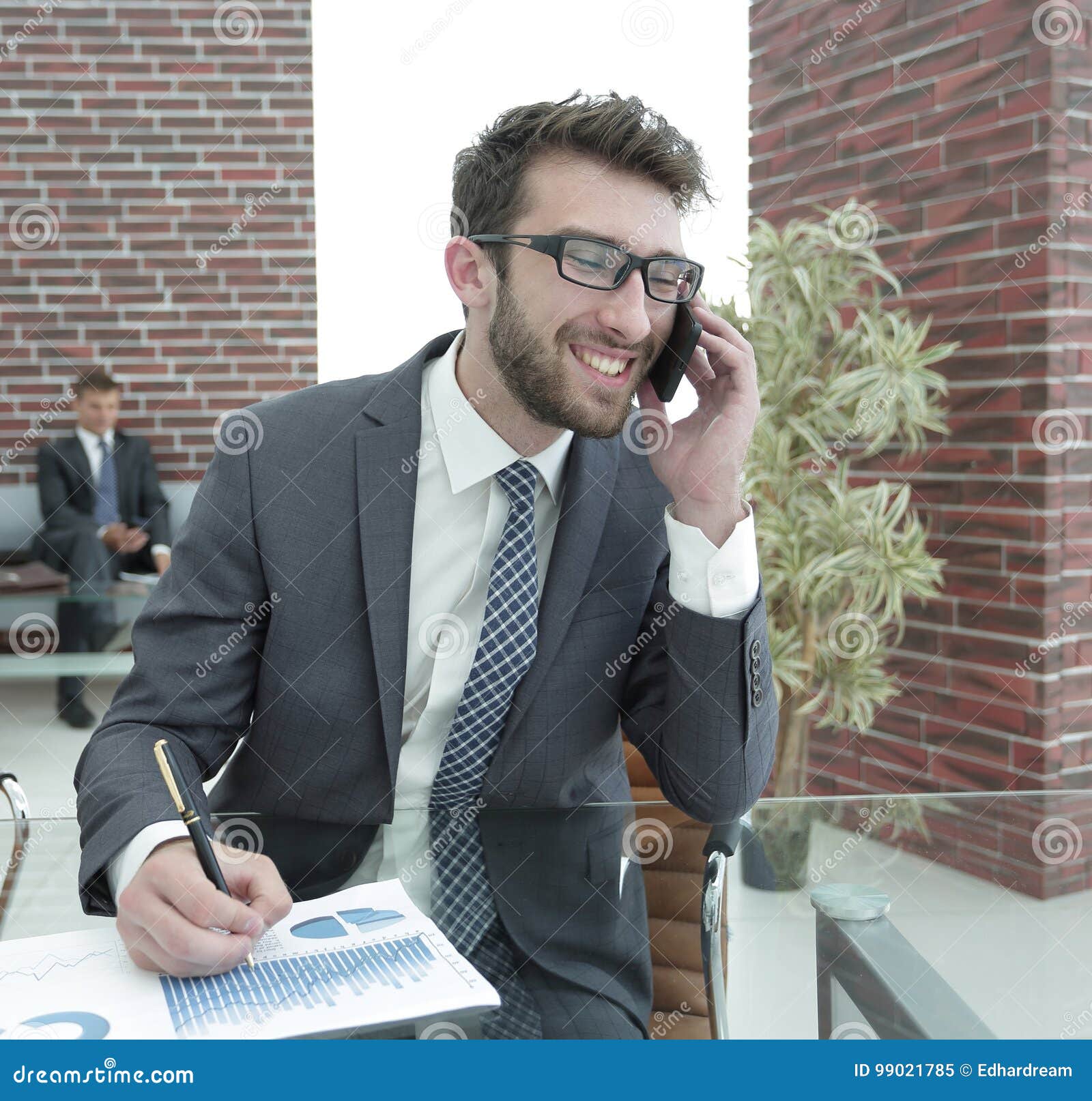 Lawyer Talking To a Client on the Smartphone Stock Image - Image of ...