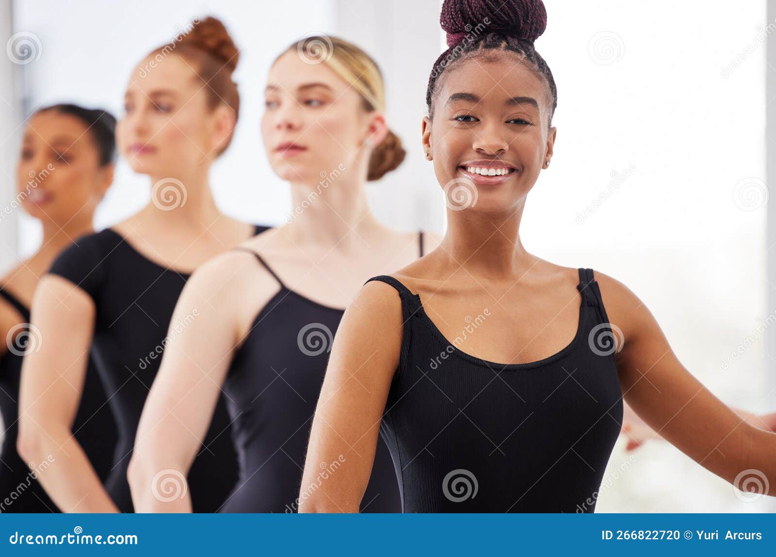 Practicing To Ensure a Perfect Performance. a Group of Ballet Dancers ...