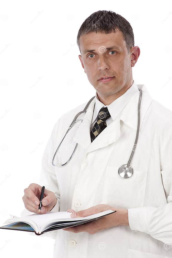 The practising doctor stock photo. Image of adults, people - 19565492