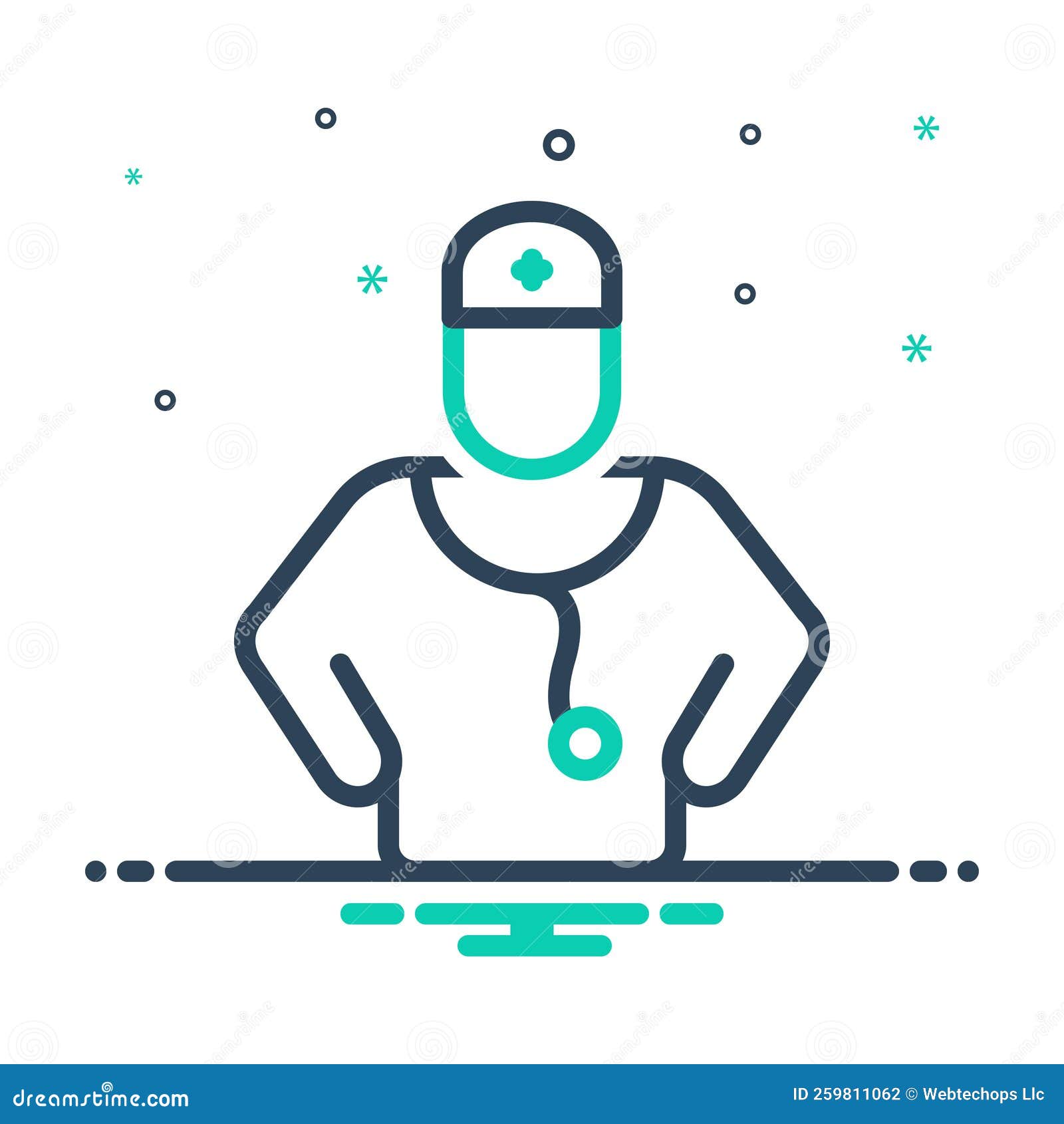 Mix Icon for Practitioner, Businessman and Practician Stock ...