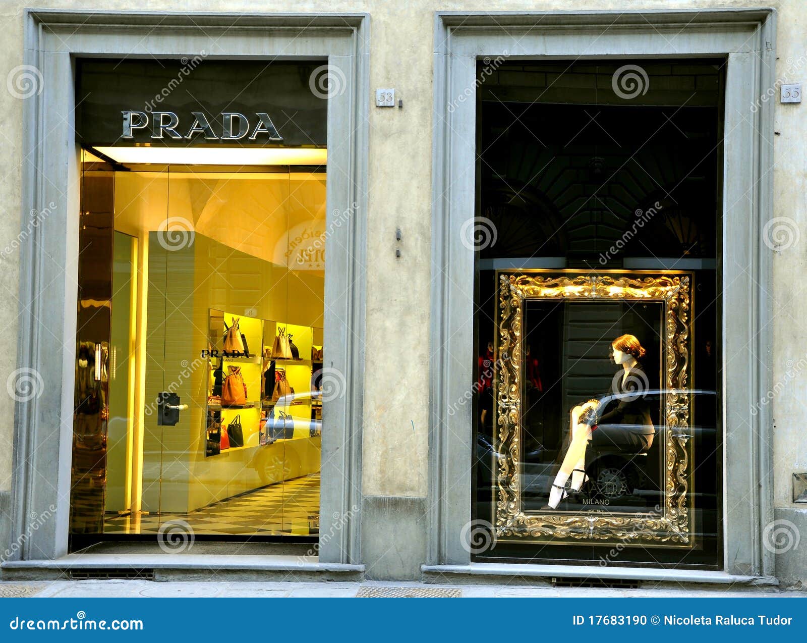 Prada Fashion Boutique in Italy Editorial Image - Image of accessories ...