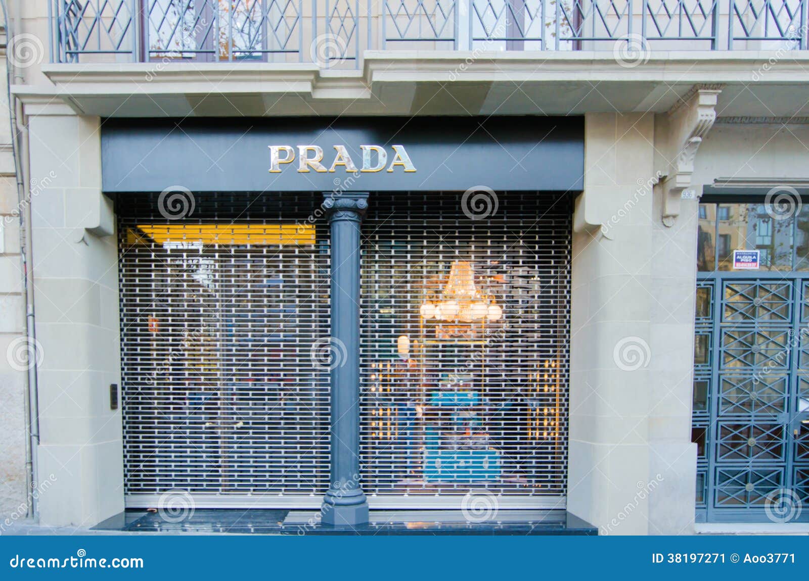 Prada shop editorial photo. Image of street, building - 38197271
